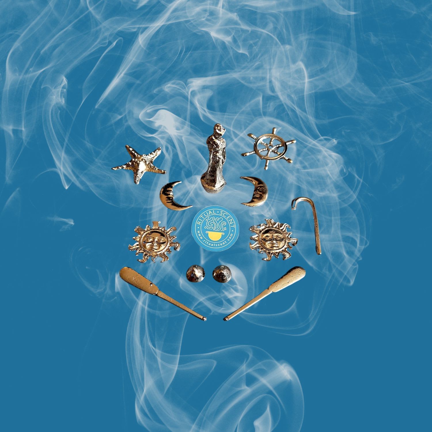 Yembo silver metal orisha tools herramientas de Yembbo Yemowo Yemaya ...