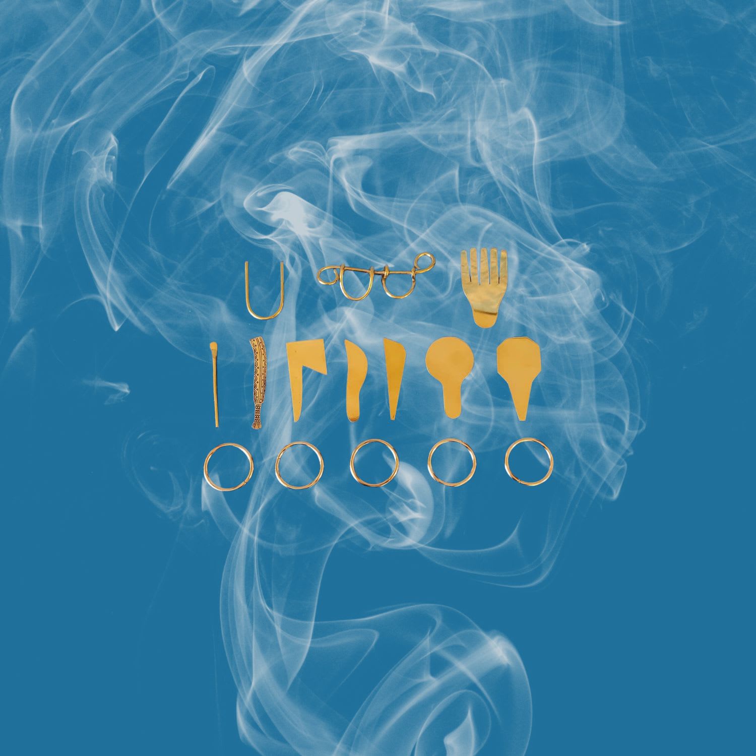 Osun Osogbo Yoruba Orisa tool set Ide Oshun Ochun Herramientas ifa ...