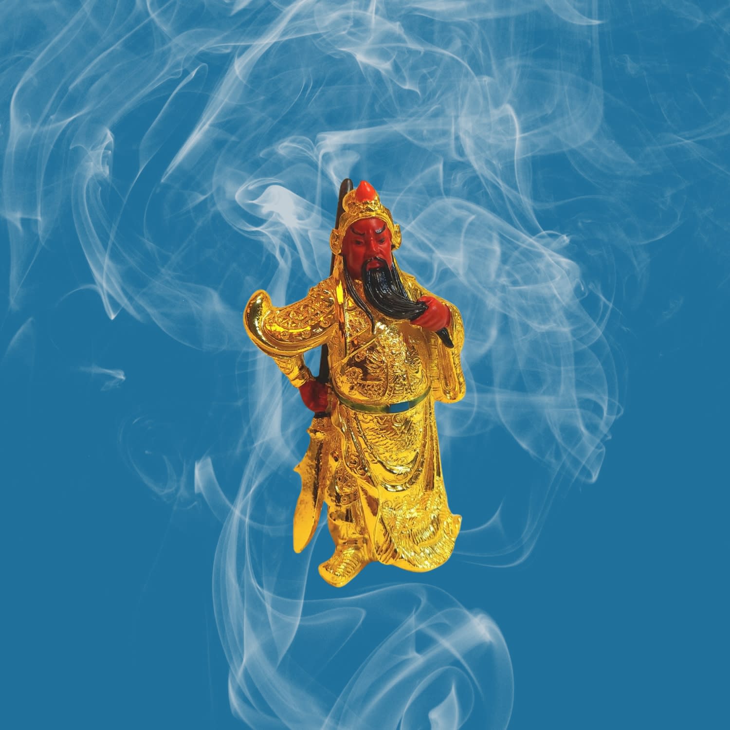 Chinese Guan Di Golden Guan Yu Saint Statue - A Symbol of Loyalty and ...