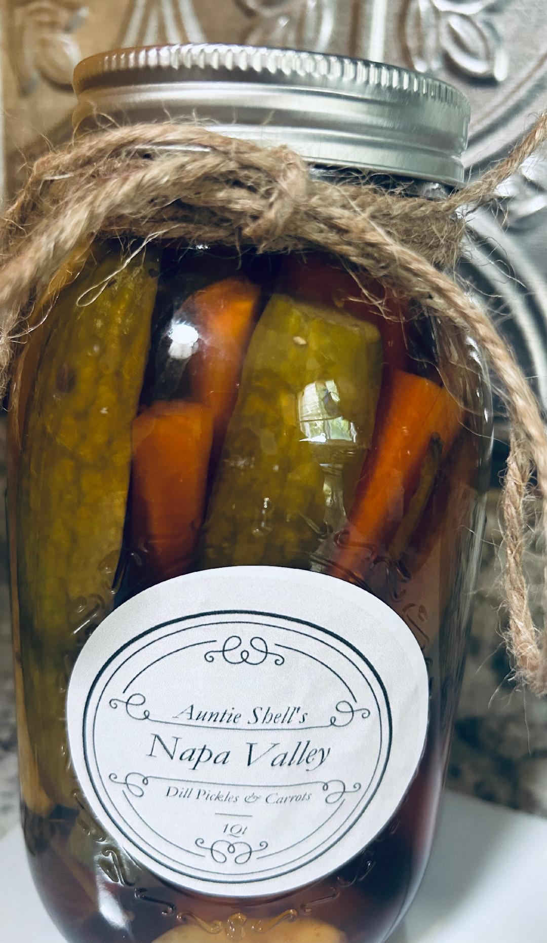 Dill Pickles & Carrots - Individual Artisanal Items - Auntie Shell's ...