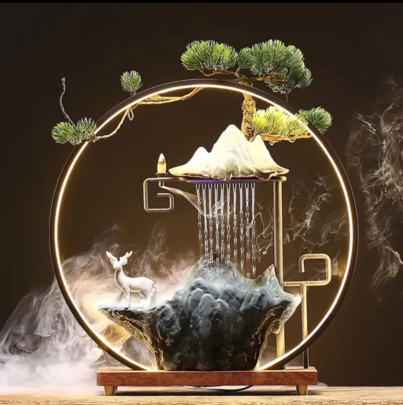 Fountain Waterfall Feng Shui Landscape Decoration - Head Spa - TD ...