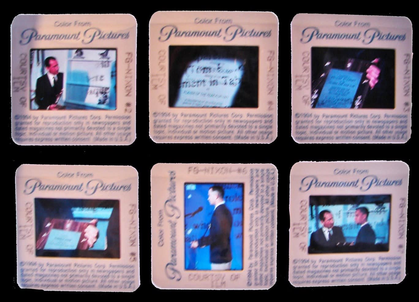 6 1994 FORREST GUMP Movie 35mm Color Slides TOM HANKS Nixon Special Effects
