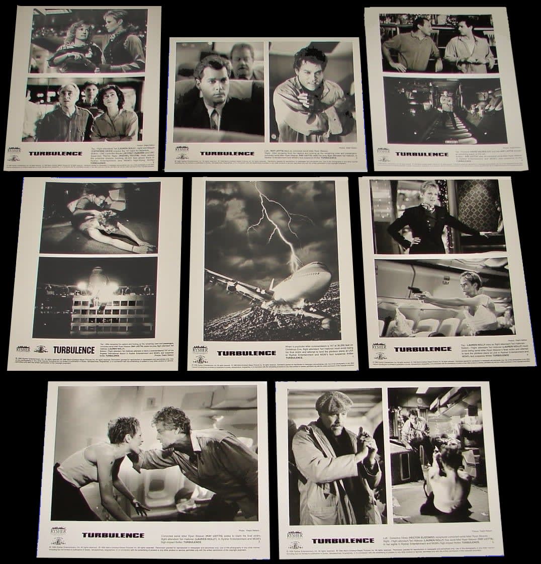 8 TURBULENCE 8x10 Movie Press Photos 1997 Ray Liotta, Lauren Holly ...
