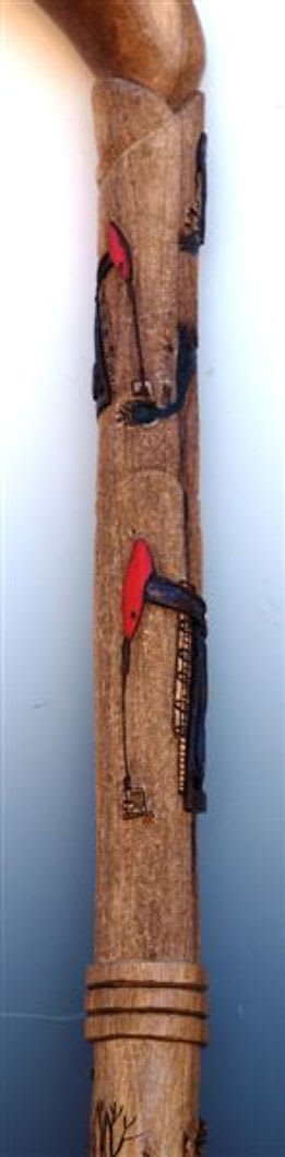 #407 Custom Chinese Tallow Story Stick w/Pumpjacks - Custom Commissions ...