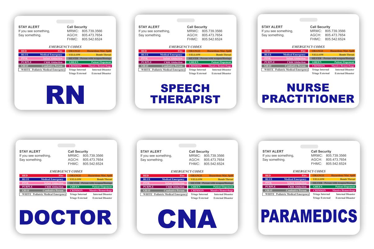 Hospital Badge Buddies - ID and Access Control - Nationwide iD | Custom ...