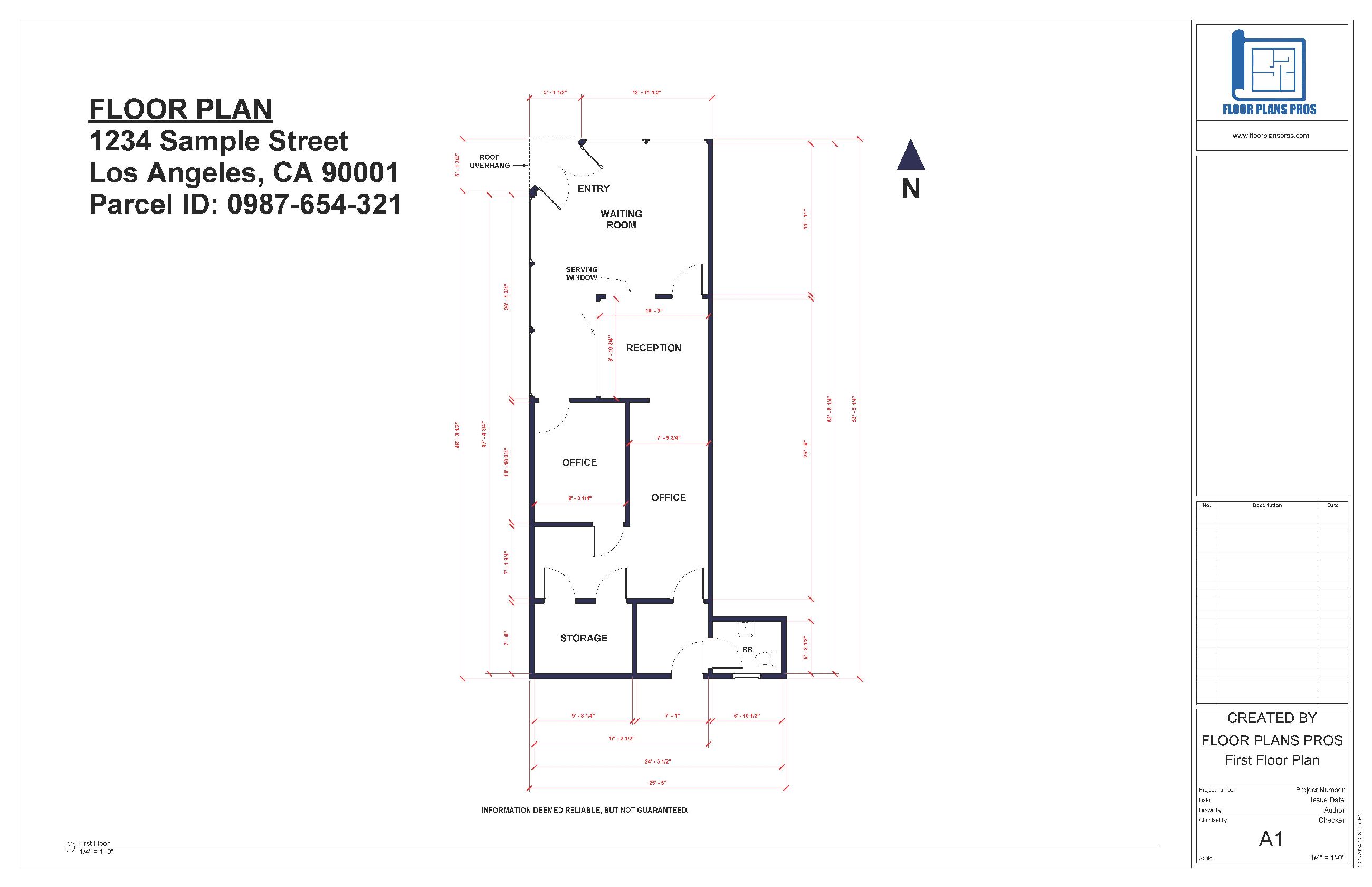 Los Angeles County Home or Business Permit Floor Plans - Professional Drafter Services