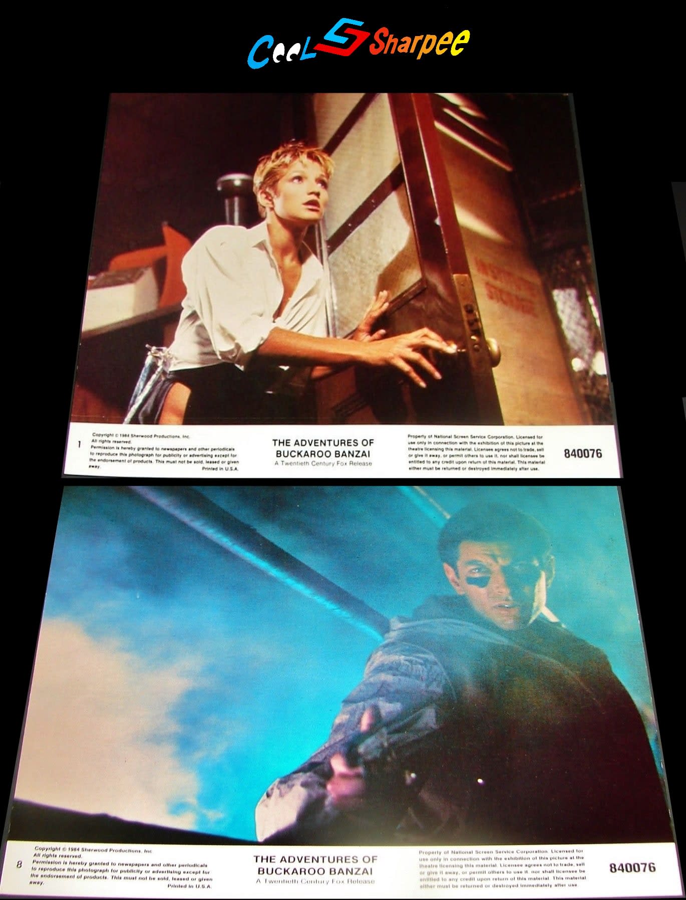 2 ADVENTURES BUCKAROO BANZAI Movie Lobby Cards 1984 Ellen Barkin Jeff ...