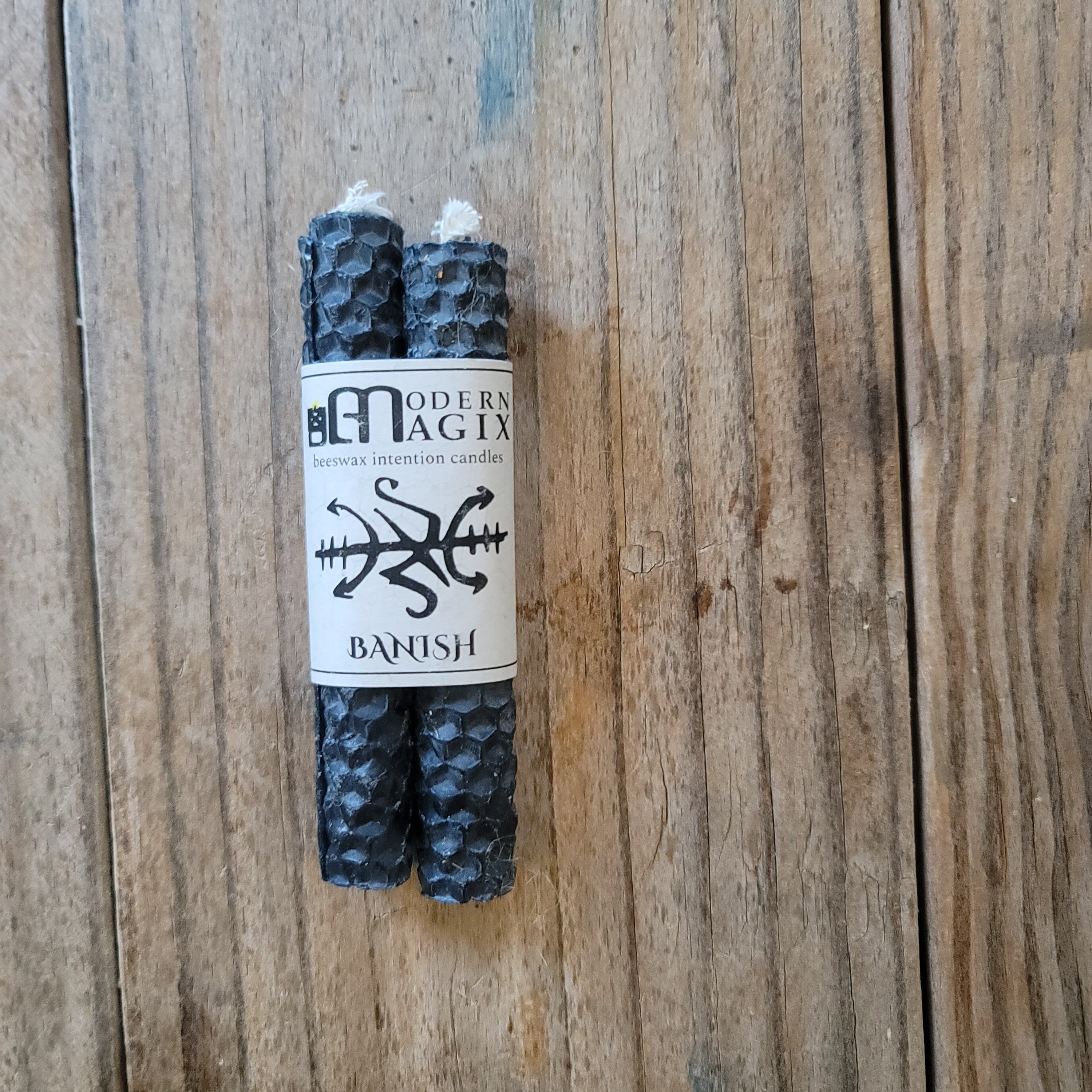 Banish - Beeswax Ritual Intention Candles - Modern Magix, Handcrafting ...