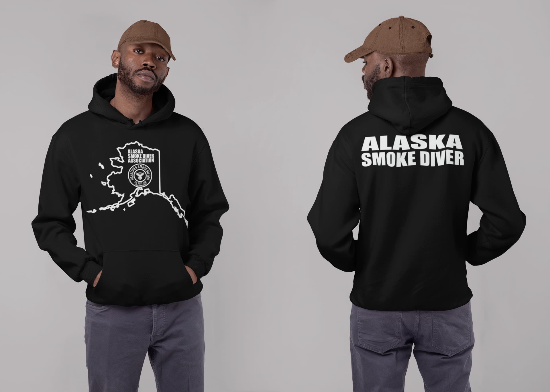 Alaska Smoke Diver Hoodie - Smoke Diver - Delta19 LLC | Screen Printing ...