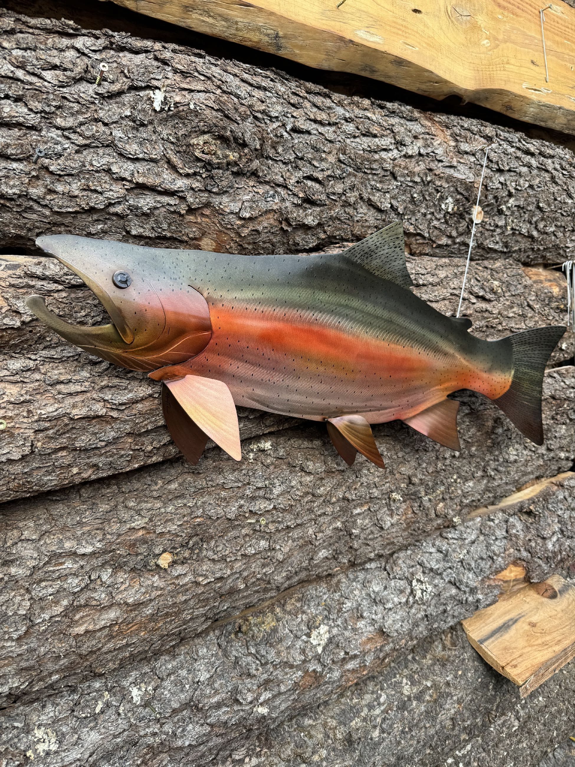 #981 - Steelhead 33” - SHOP Metal Artwork - Jerry Ross Custom Metal ...