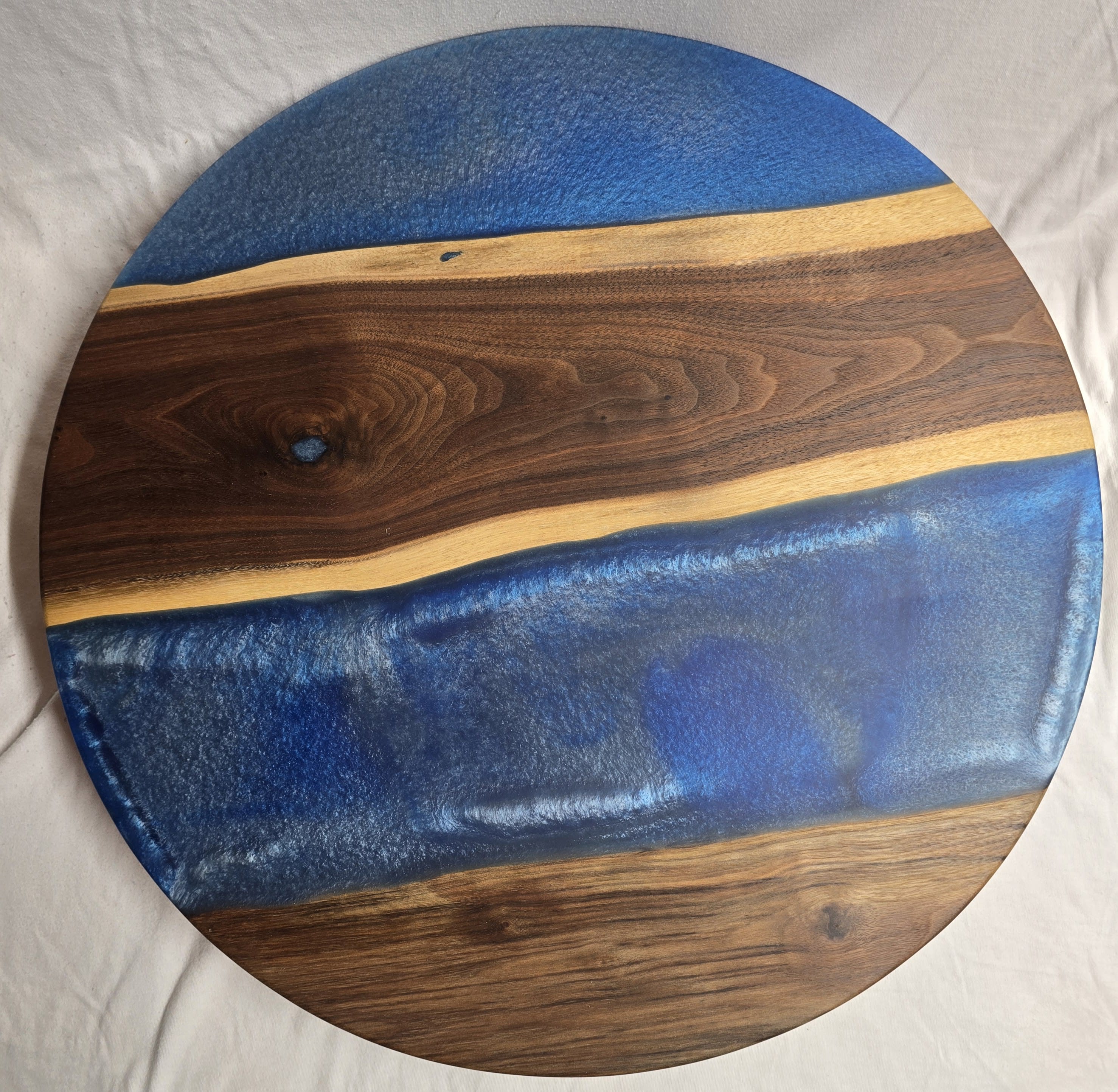 21" Ocean Blue Lazy Susan - Lazy Susan - NWA Wood Design | Woodworking ...