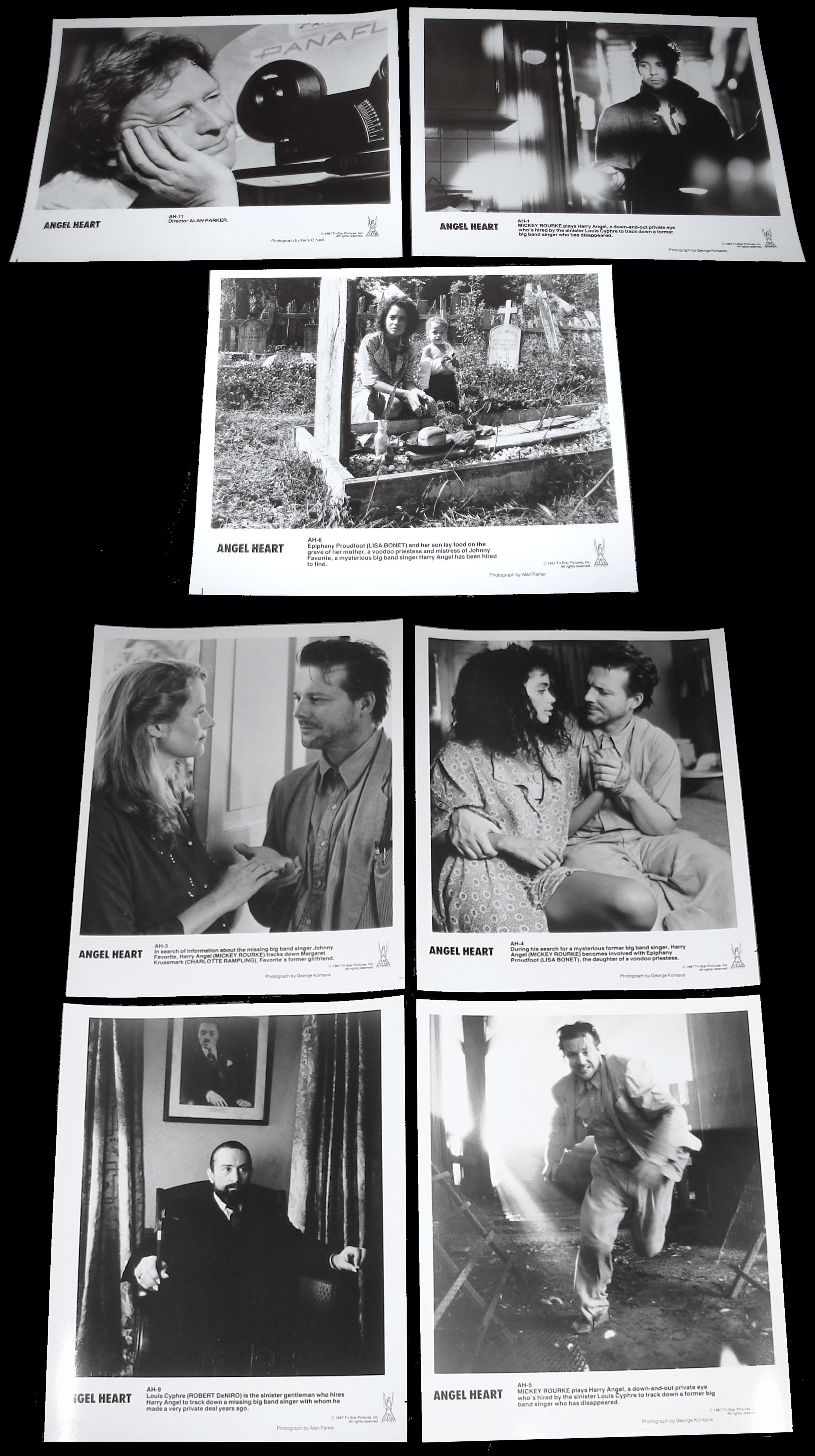 7 ANGEL HEART Alan Parker Movie Press Photos 1987 MICKEY ROURKE Lisa ...