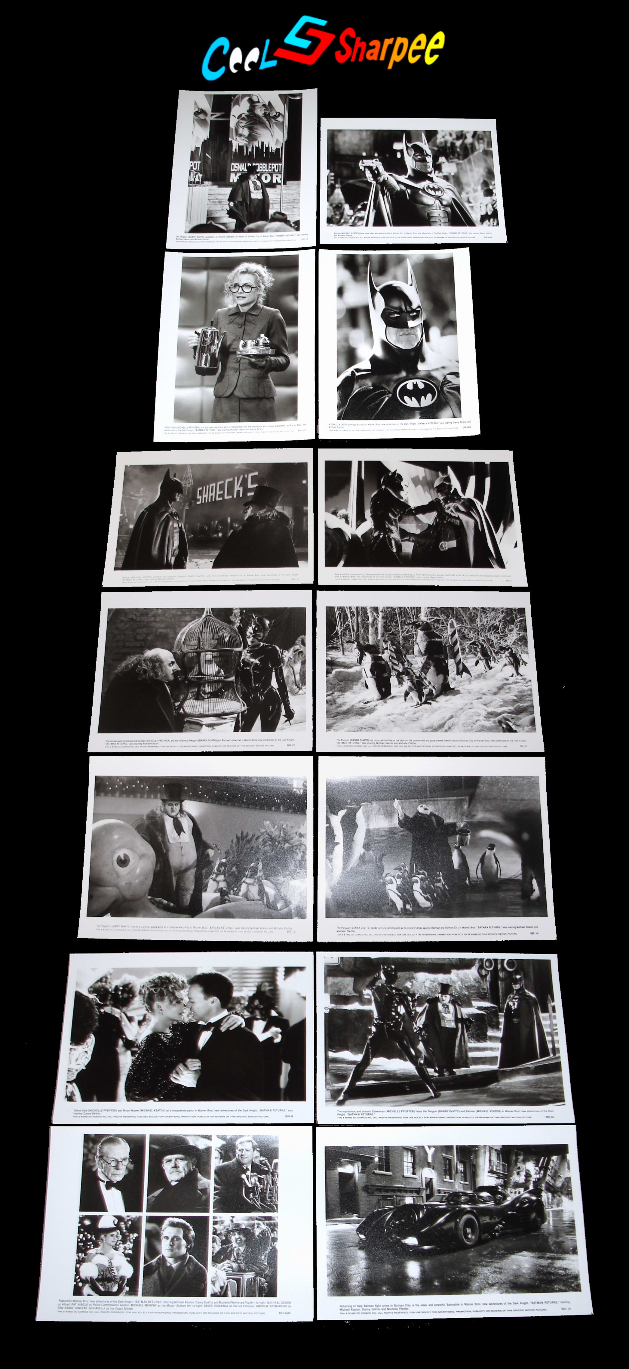 14 BATMAN RETURNS Tim Burton Movie Photos 1992 Michelle Pfeiffer ...