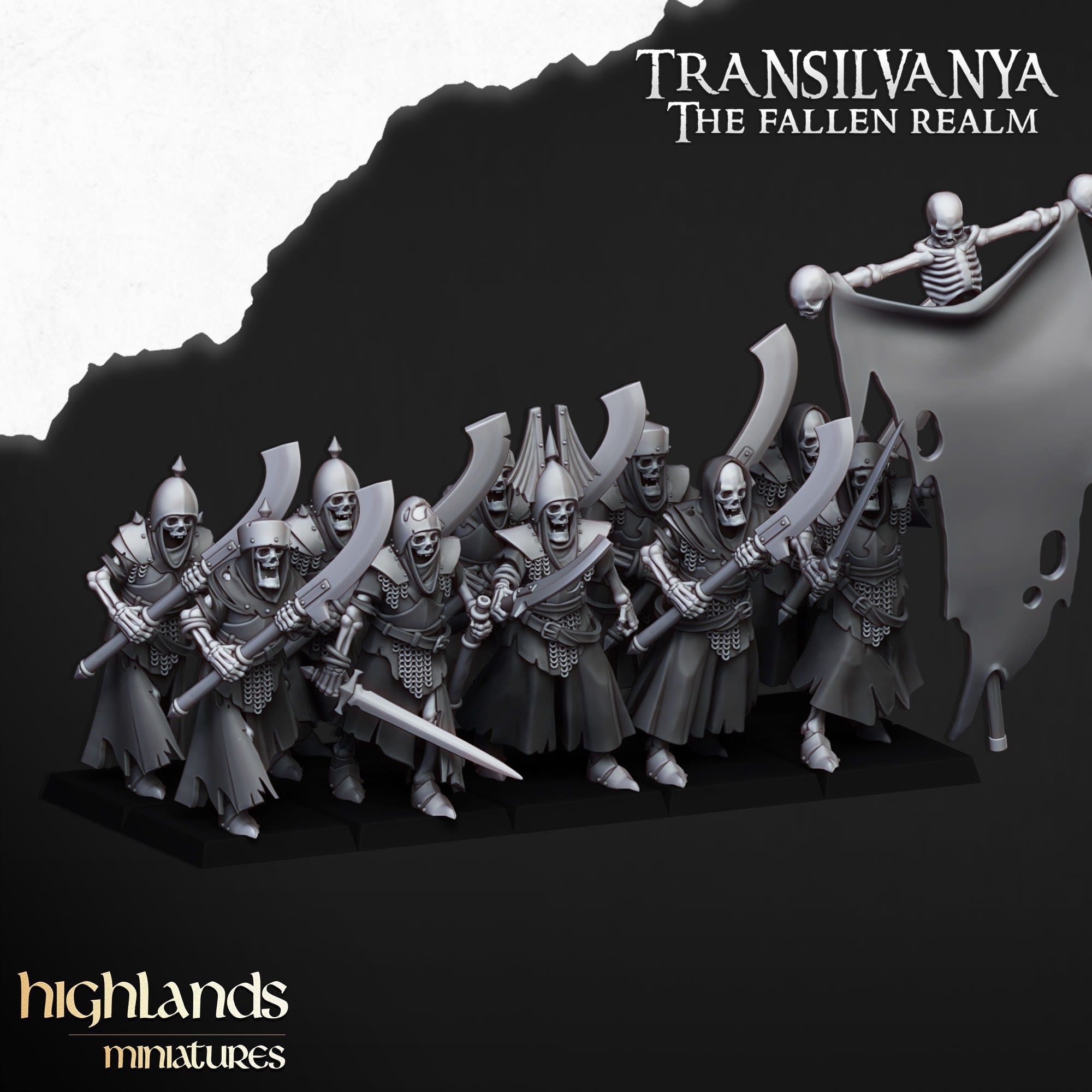 Undead Skeletal Guard with Heavy Armour & Great Weapons - Highland ...