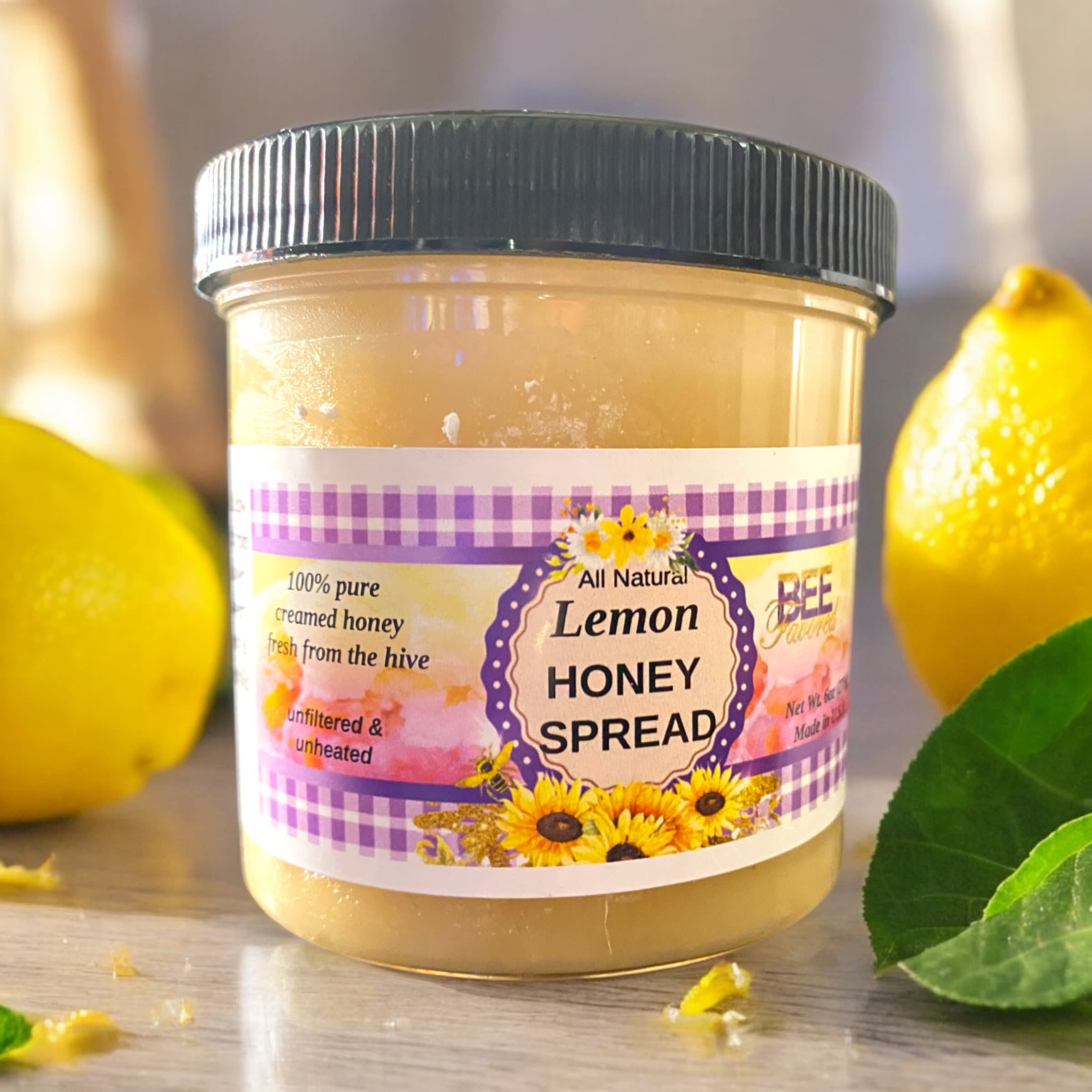 Lemon Honey Spread-Creamer - Artisan Honey Blends - all natural ...