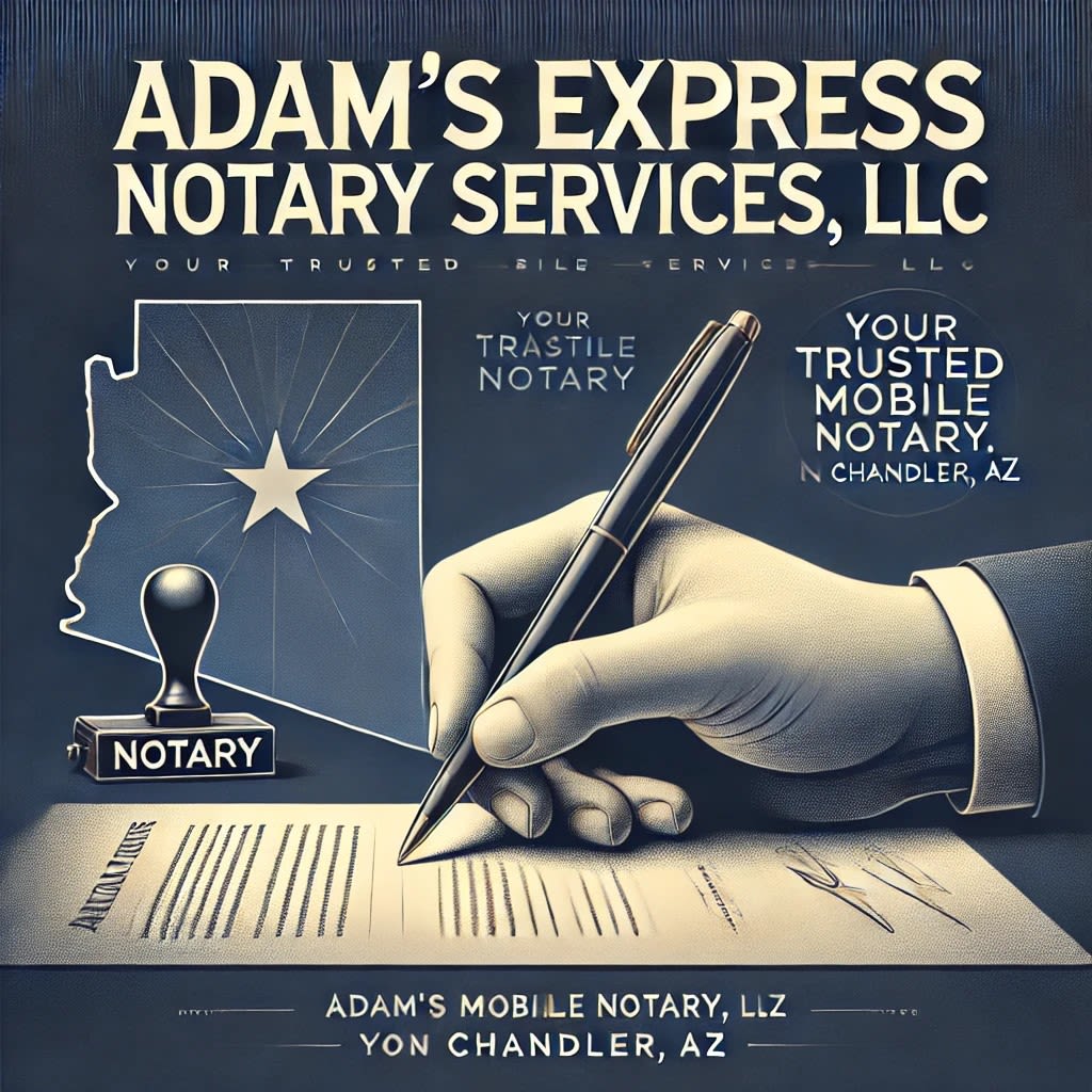 Adam's Express Notary Services | Notary & Loan Signing Agent in Chandler