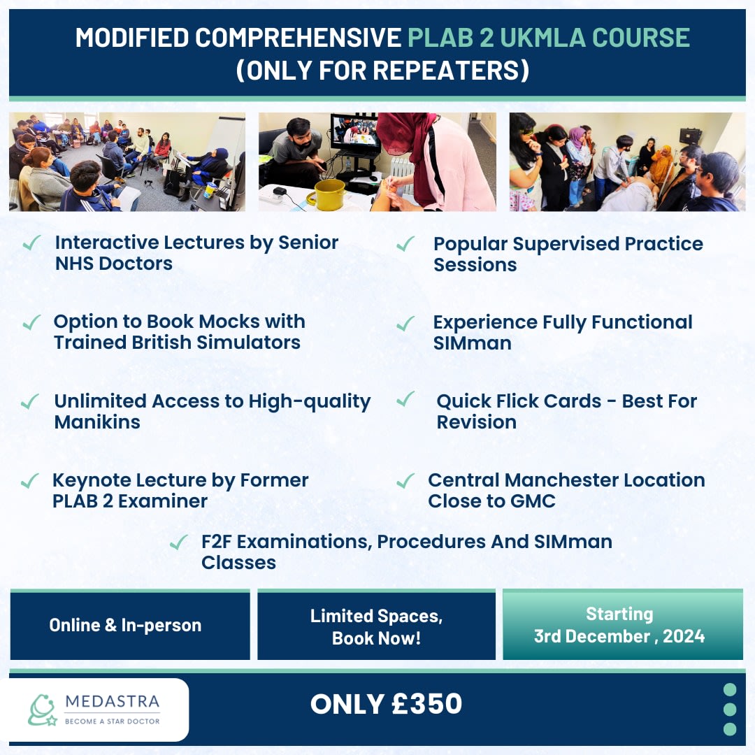 PLAB 2 Crash Course - PLAB 2 Courses - MEDASTRA I Medical Education ...