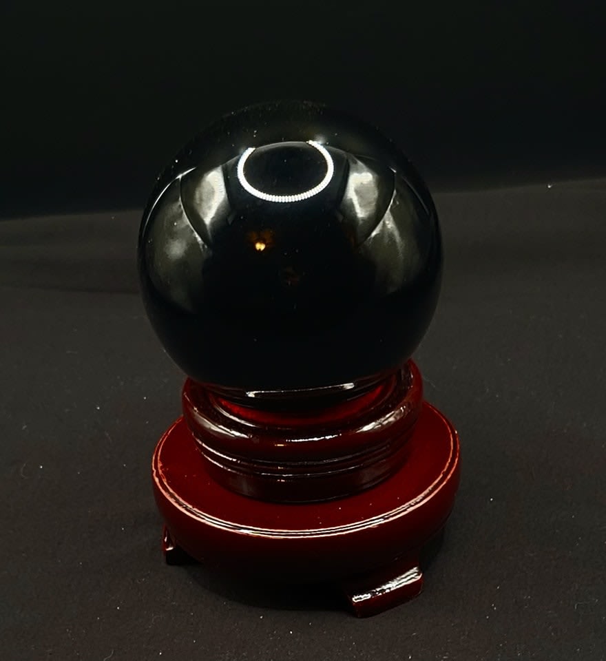 Black Obsidian - Natural Stone Spheres - Elemental Rising | Ethically Sourced Crystals ...