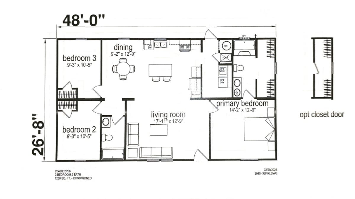 3-Bedroom Double-Wides - Multi-Section Homes - Factory Showcase Homes ...