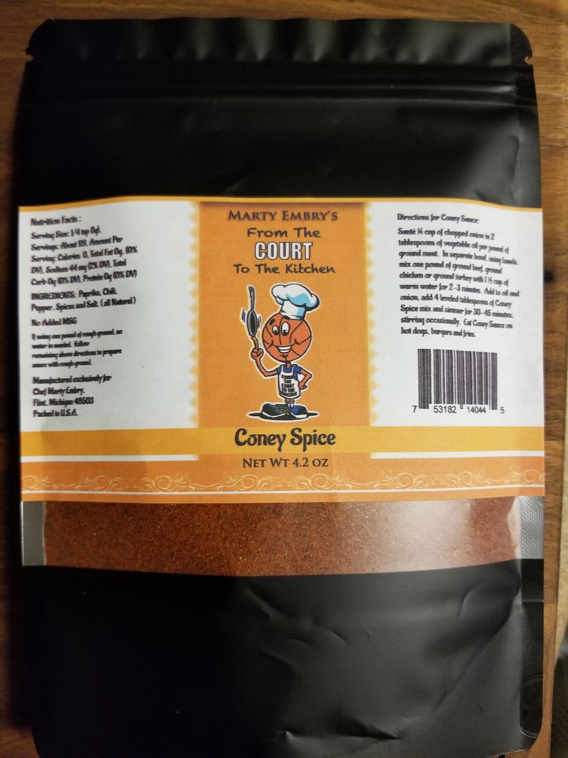 Coney Spice Packet - Spices - From the Court to the Kitchen | Personal ...