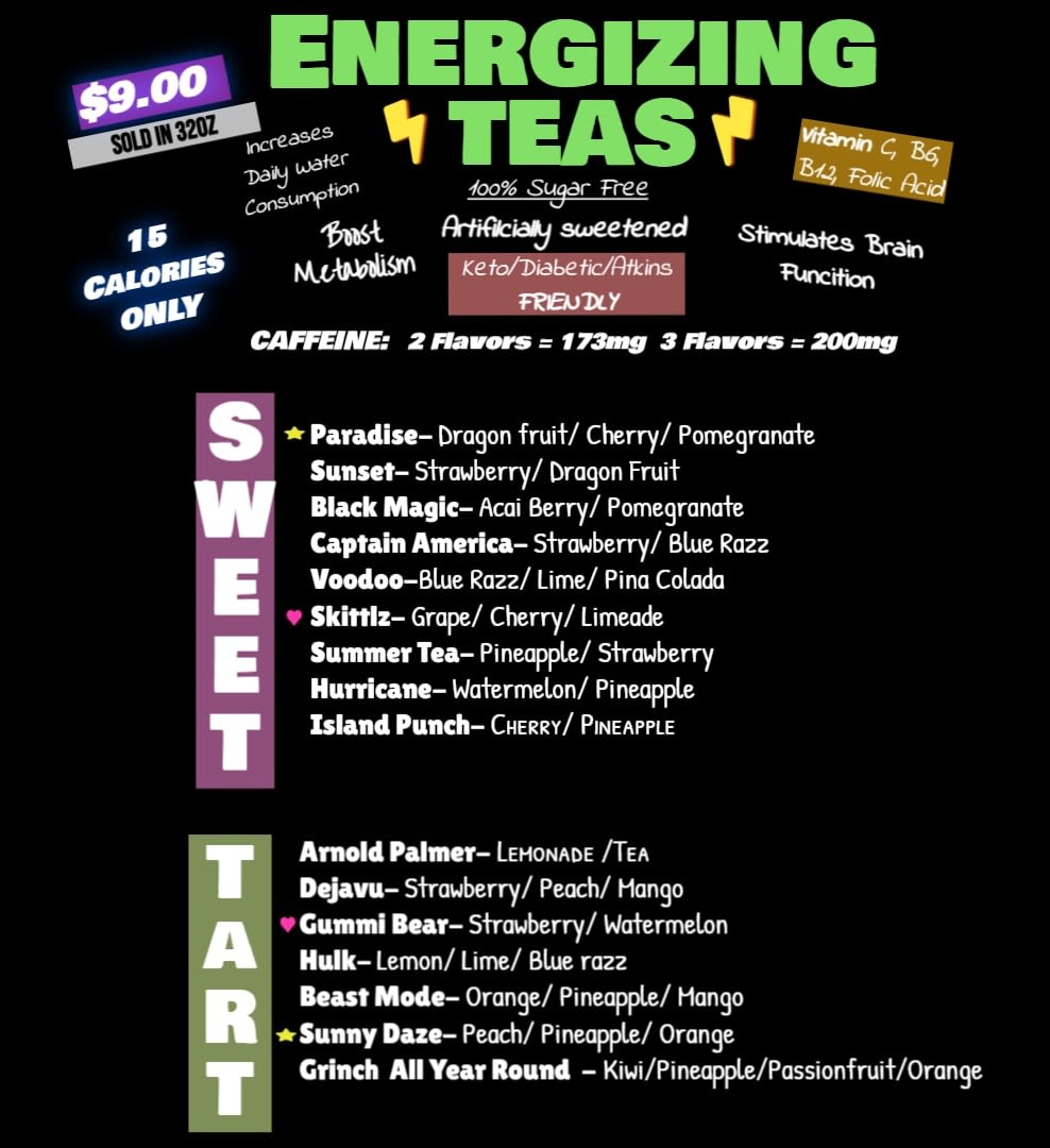 Energy Tea Series - Energizing Teas - Miracle Shakes and More | Shakes ...