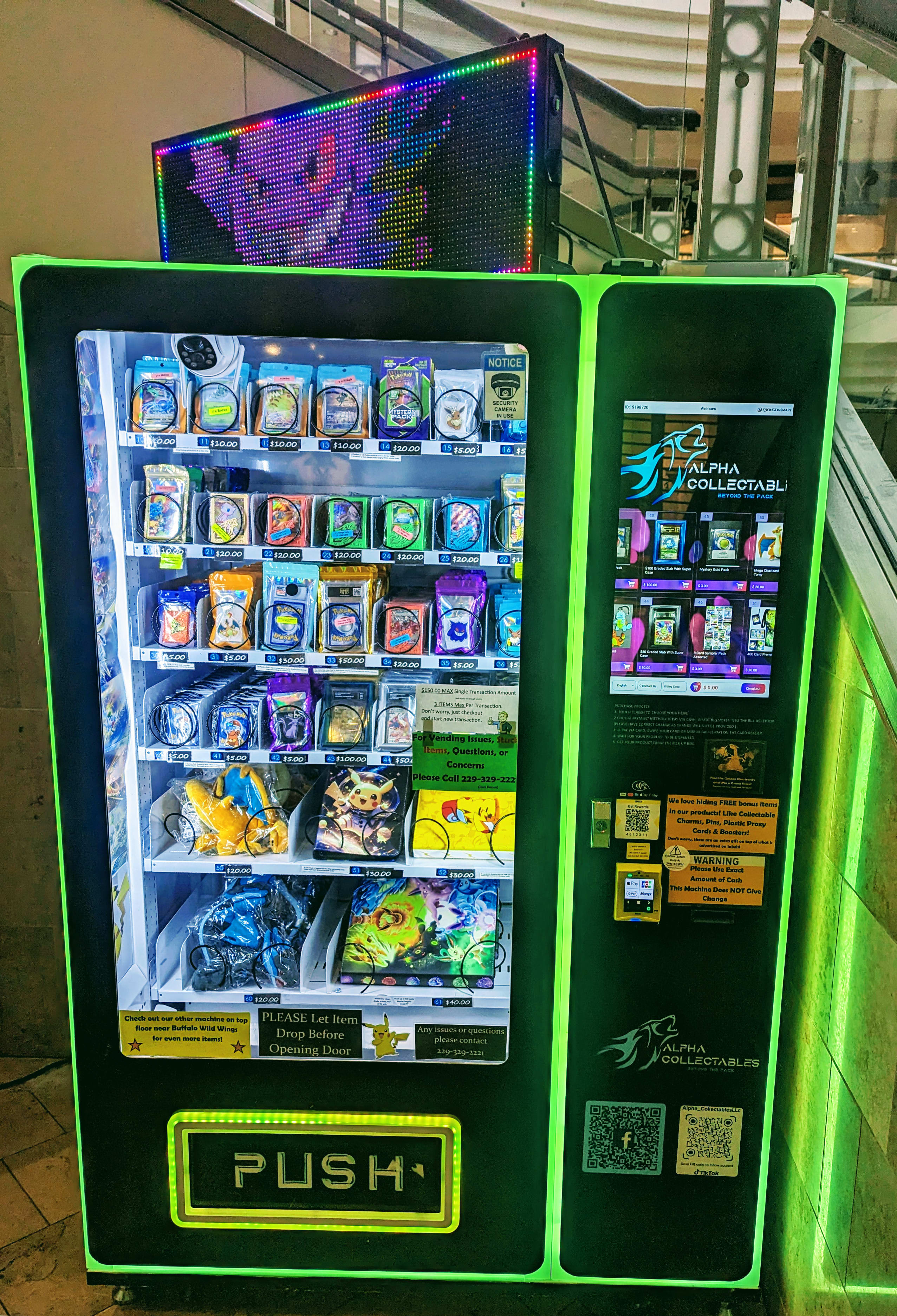 Pokemon Card Vending Machines - Vending Machines - Alpha Collectables ...