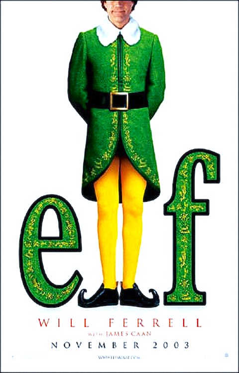 1 Original ELF Christmas Movie 11x17 Poster 2003 Will Ferrell style 2
