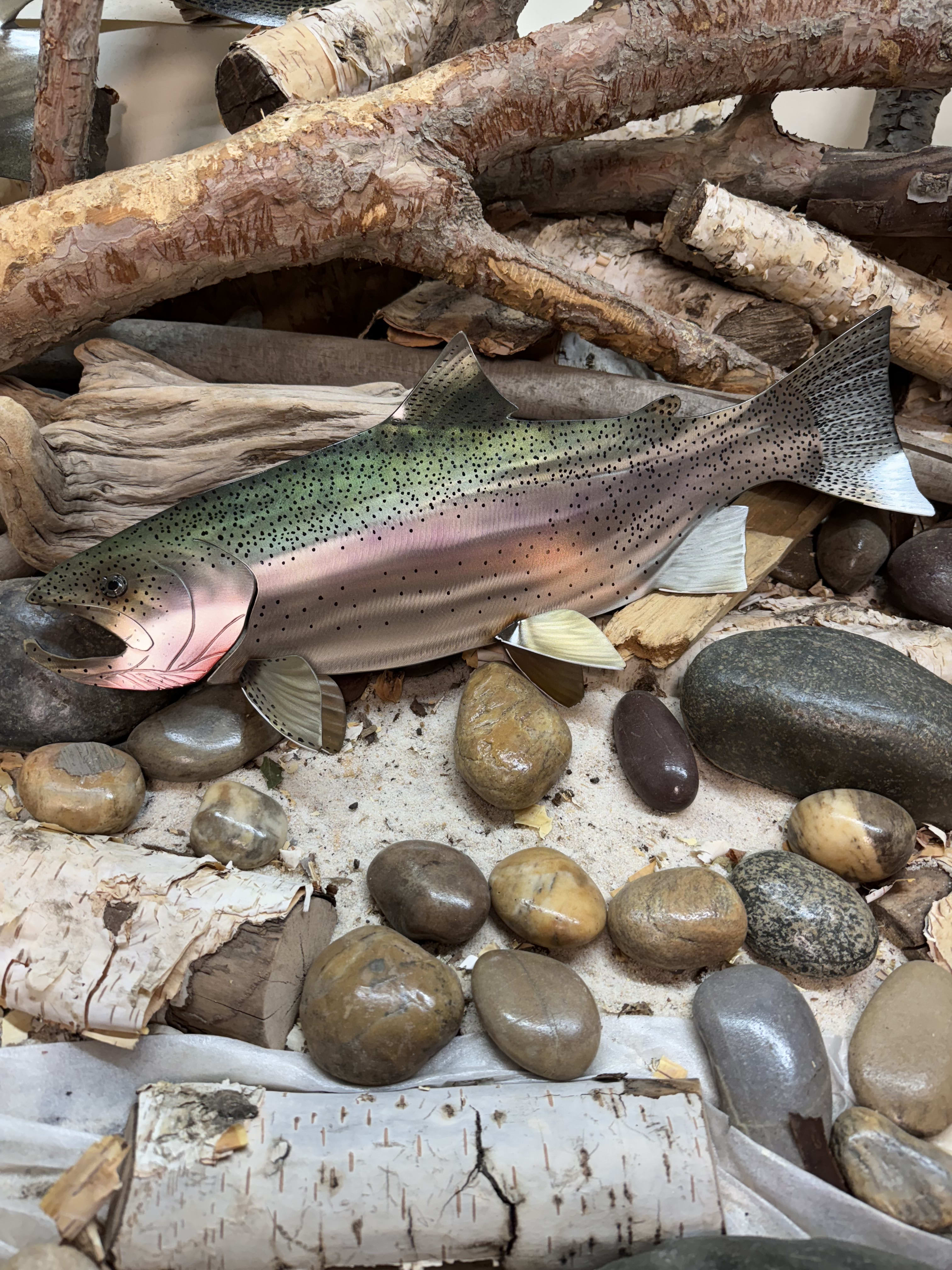 #323 - Steelhead 22” - SHOP Metal Artwork - Jerry Ross Custom Metal ...