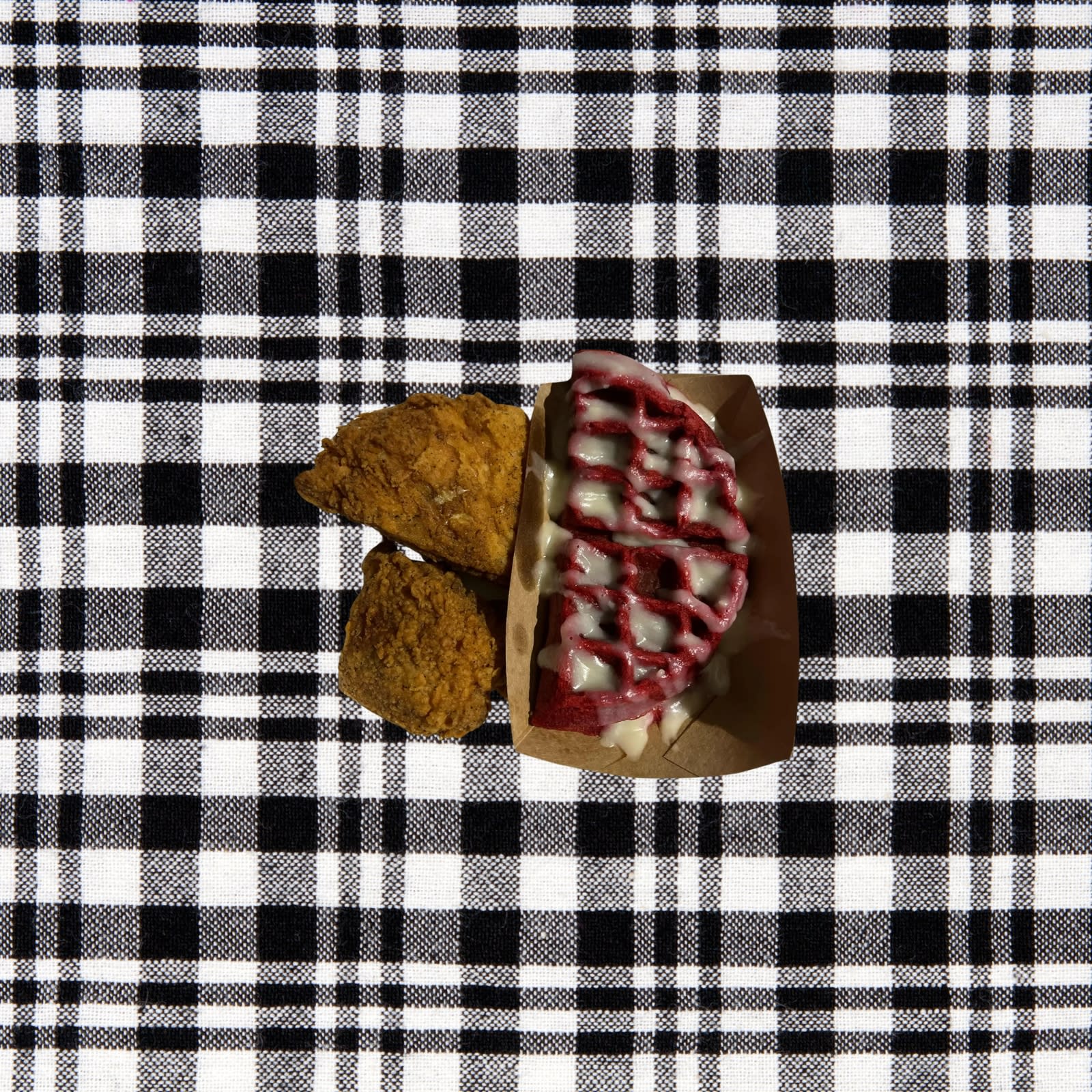 Waffle + Dark Meat - Red Velvet Waffles - Barbara Ann's Southern Fried ...