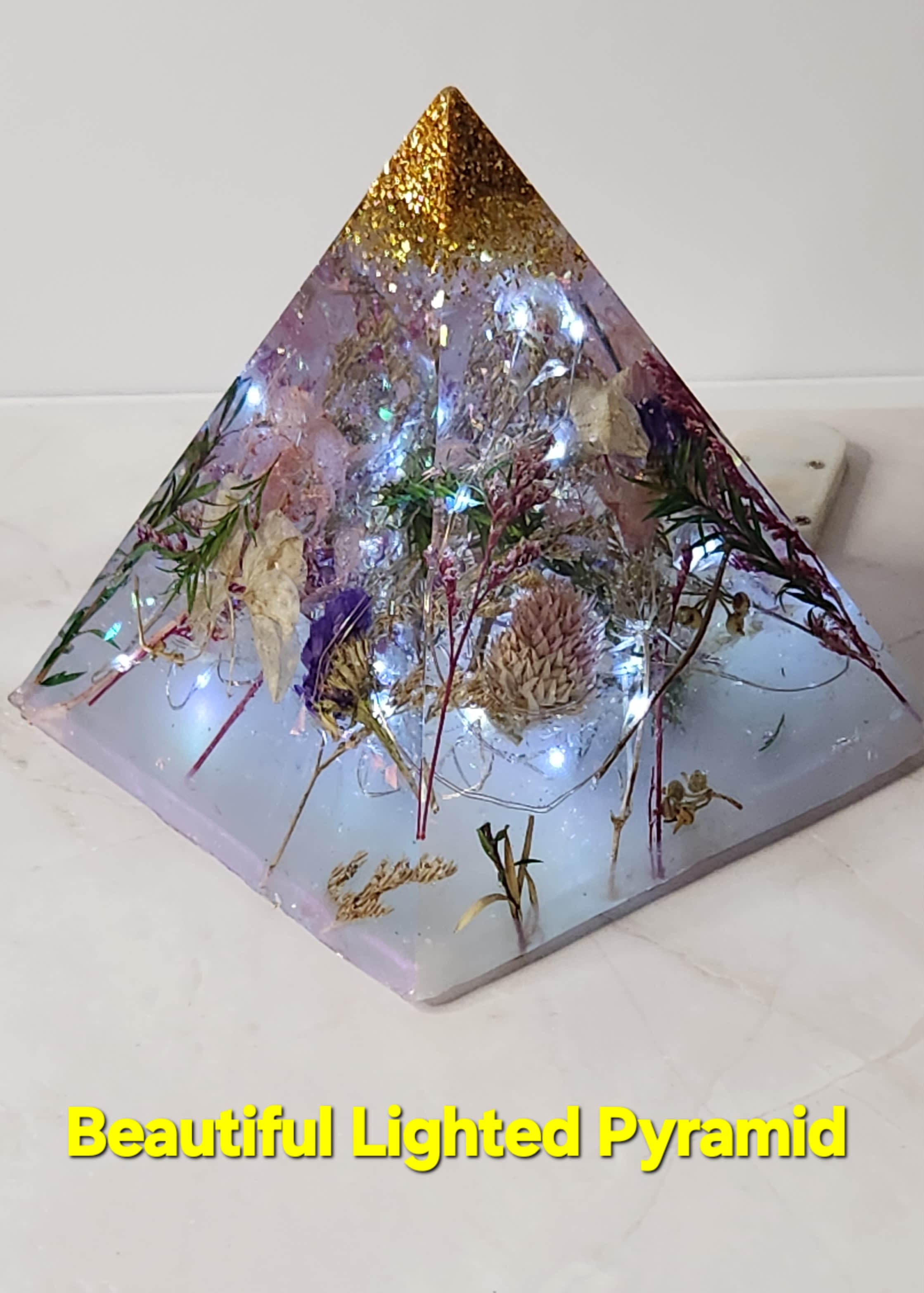 Out of this world light up resin pyramid - RESIN BY KAE - Sunshine Posh ...