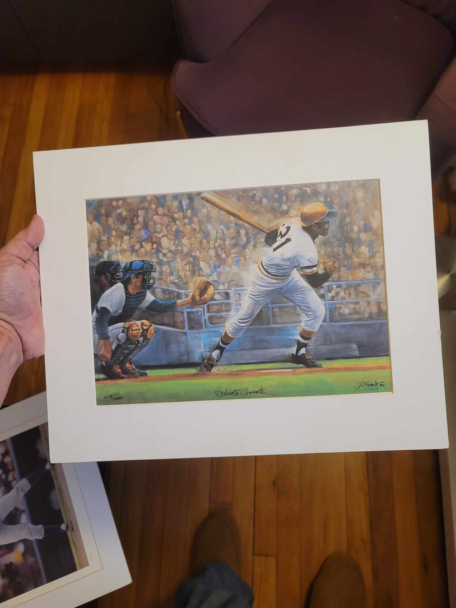 Roberto Clemente Artwork By Artist Jim Trusilo #478 of 1000 - Art Print ...