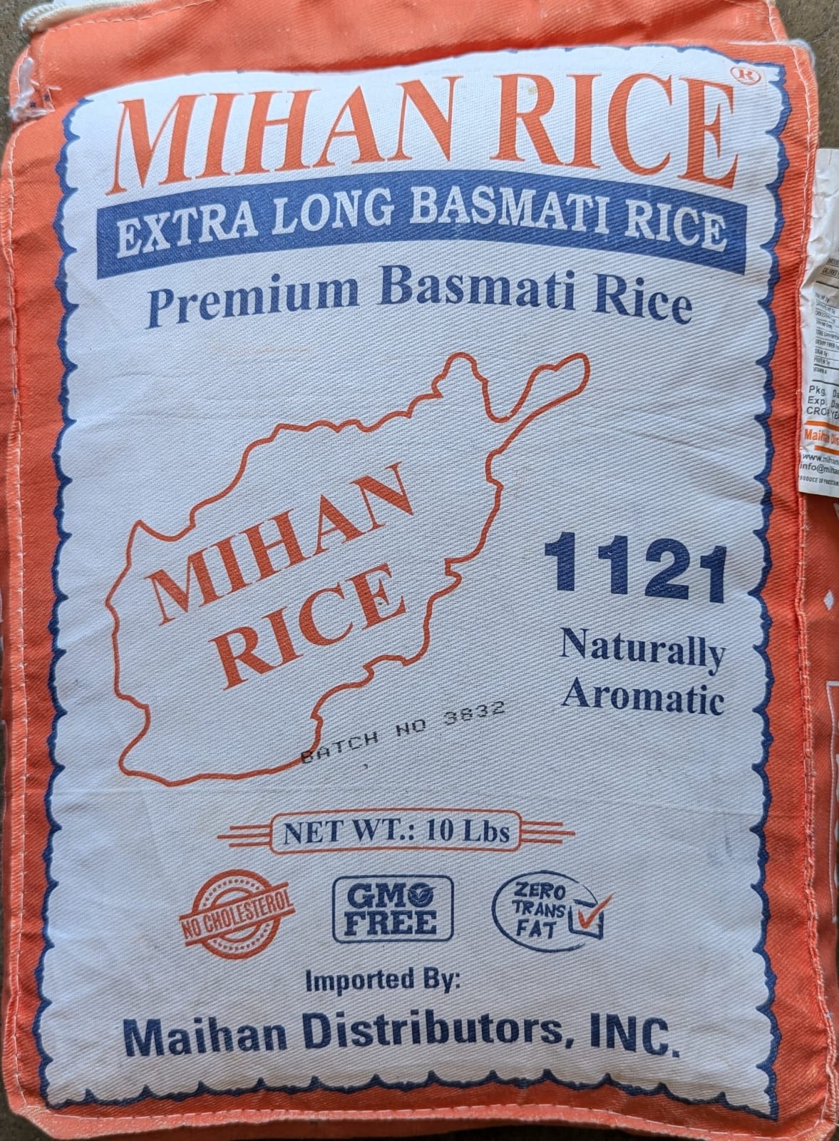 Mihan Rice Premium Extra Long Basmati Rice - Grains - Tak Food Ca ...