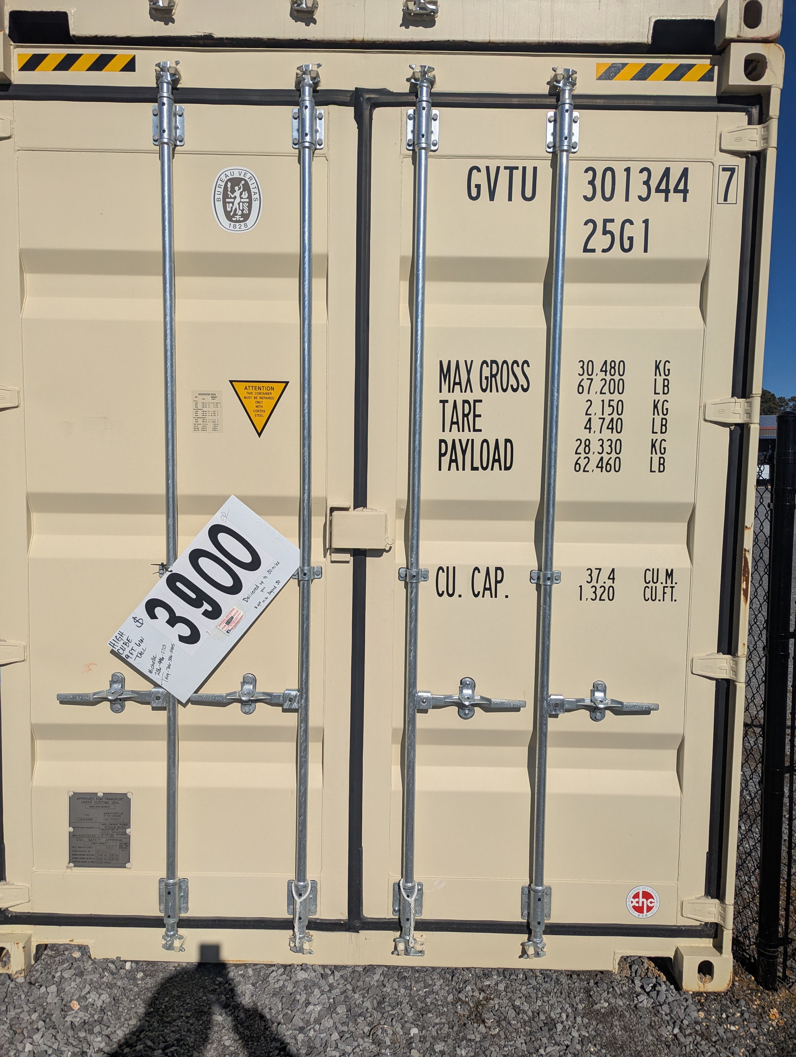 20 FT ONE TRIP, HIGH CUBE, BEIGE, 1344-7 - 20 FOOT CONTAINERS - Empire ...