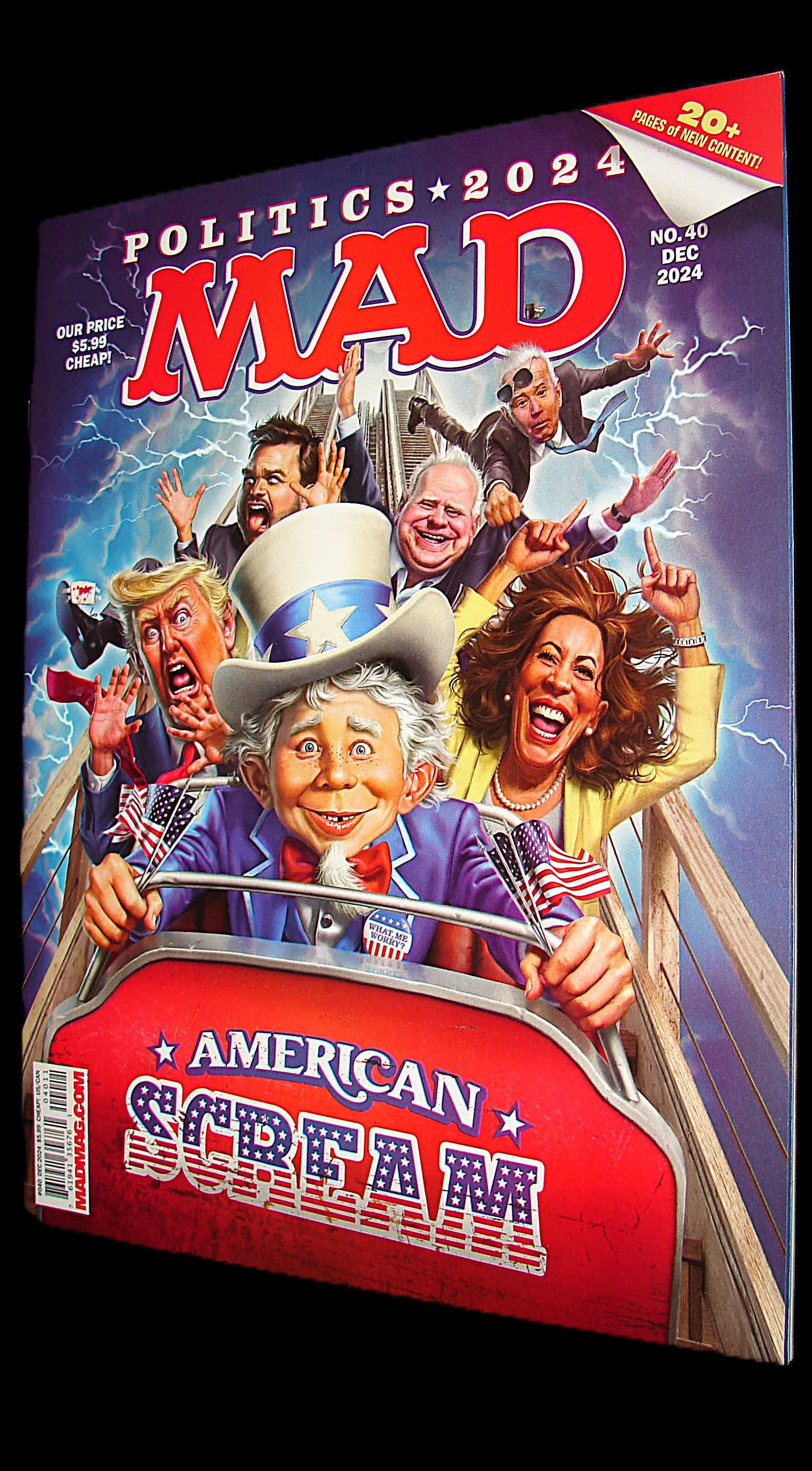 40 Dec 2024 MAD Magazine Politics Issue Trump Biden JD Vance Kamala Harris