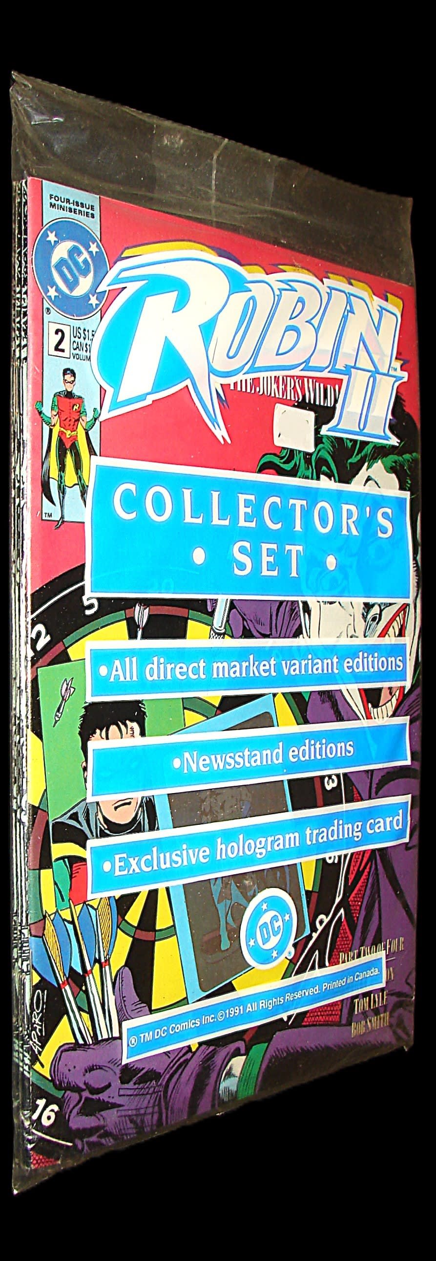 ROBIN II 1991 4 Issues Mini-Series Comic Books Holographic Card Factory ...