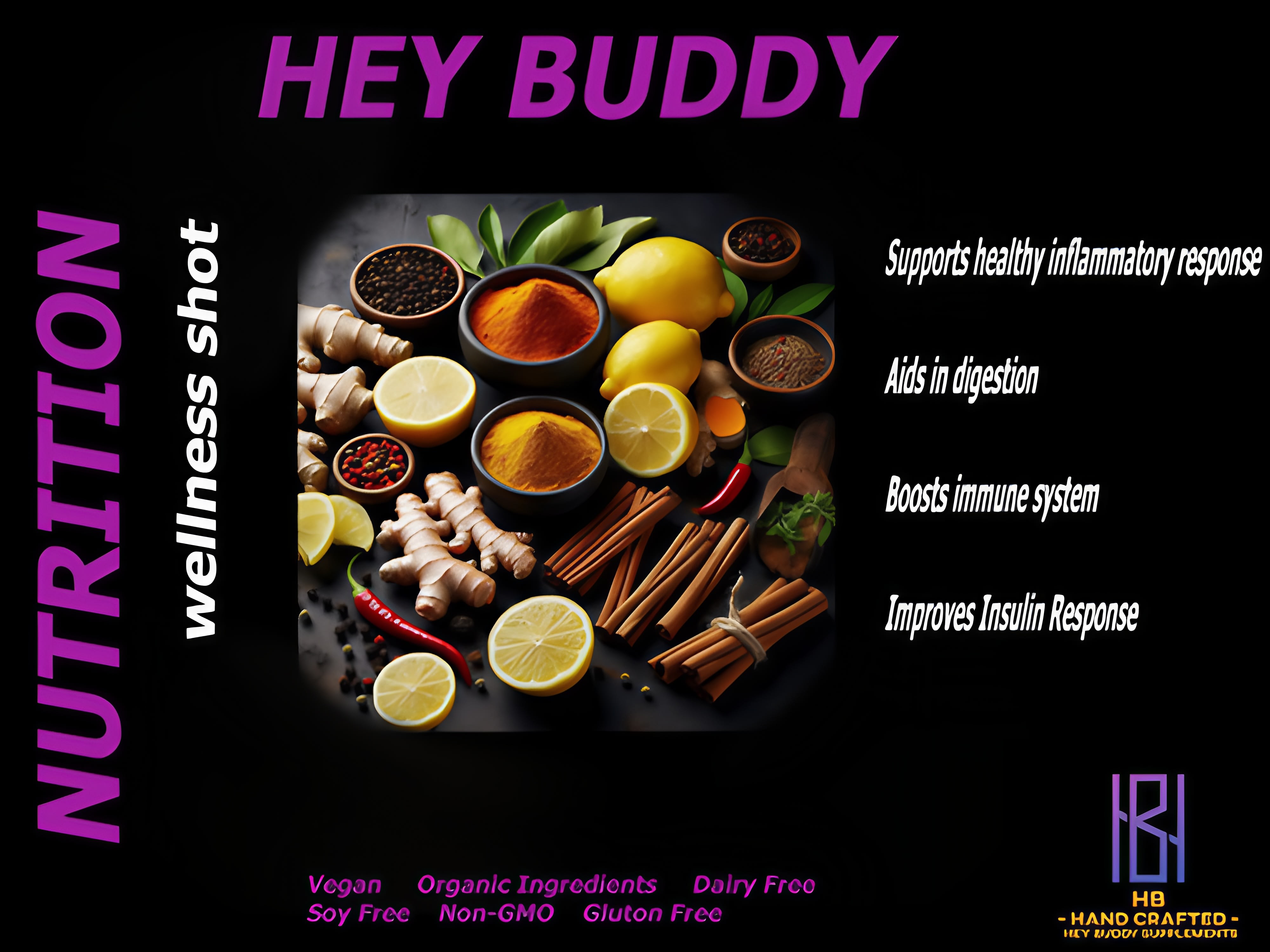 HB Nutrition Wellnes Shot - Supplements - Health and Wellness Coaching ...