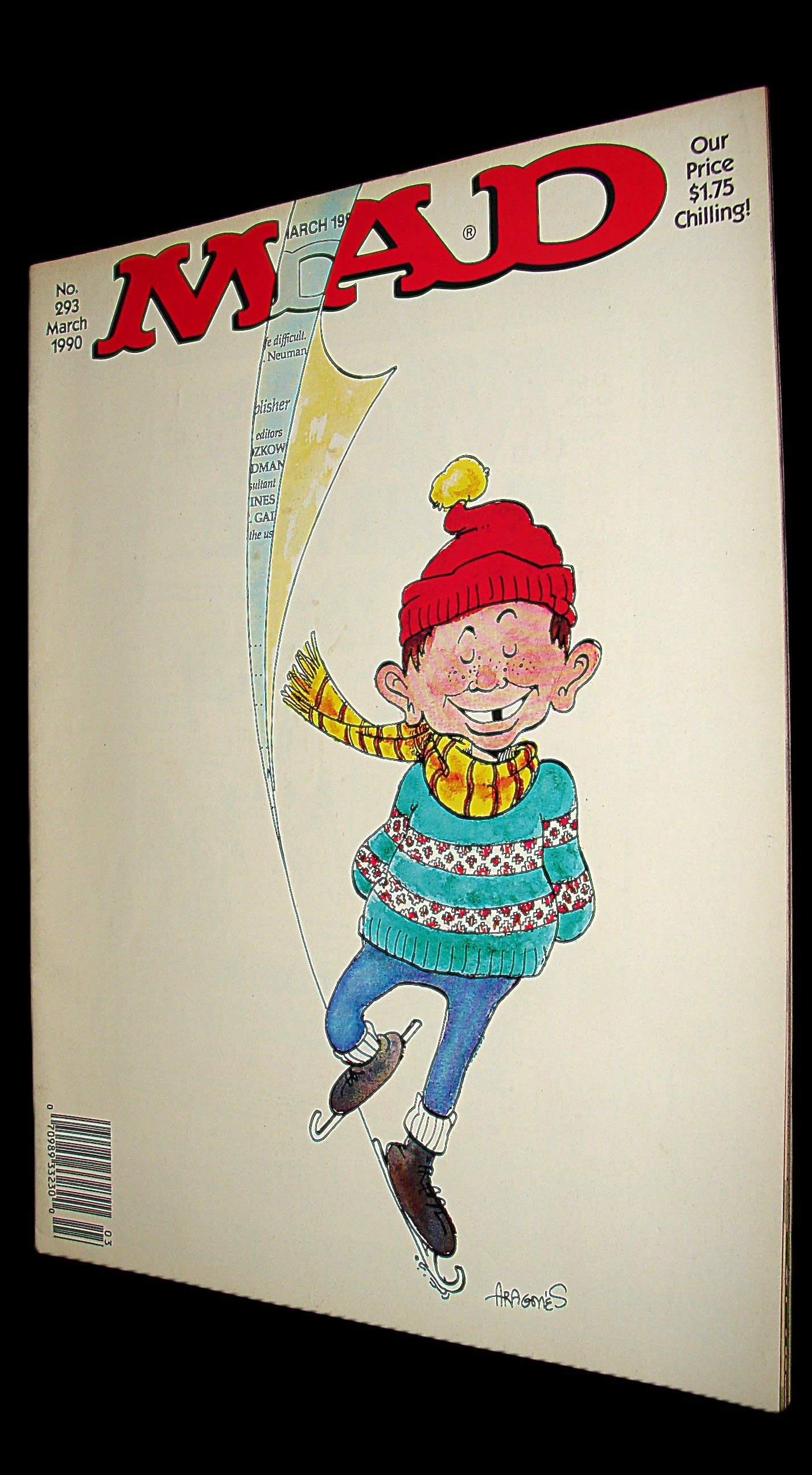 293 March 1990 MAD Magazine Sergio Aragones Cover Art Alfred E Neuman ...