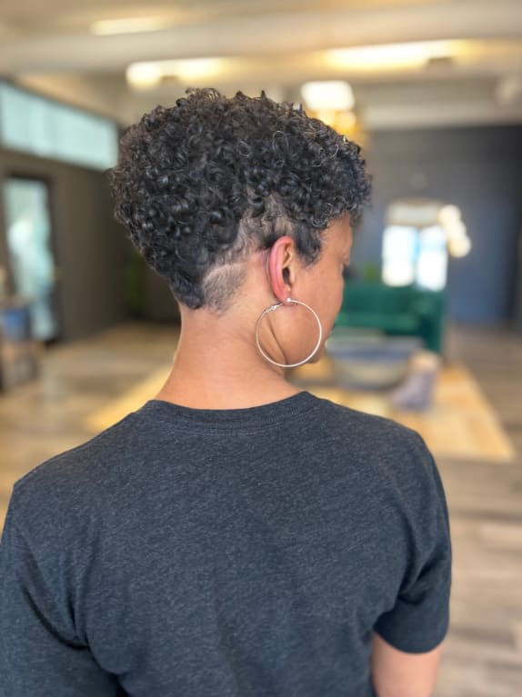 Short Curl Cut - Haircuts - Esther's Place | Curly Hair Salon in Rochester