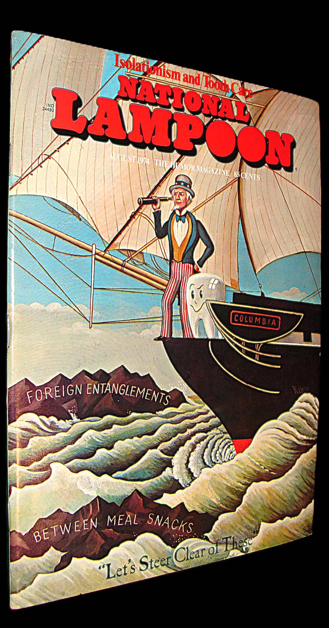Aug 1974 NATIONAL LAMPOON Magazine ISOLATIONISM & TOOTH CARE Richard ...