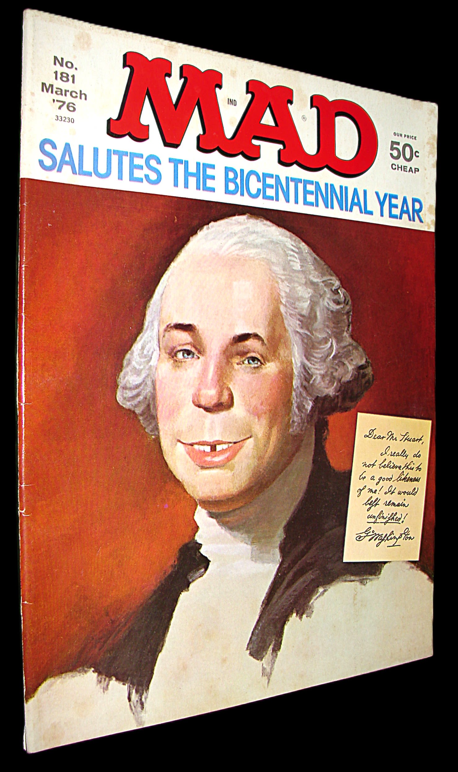 181 March 1976 MAD Magazine George Washington Bicentennial Norman Mingo ...