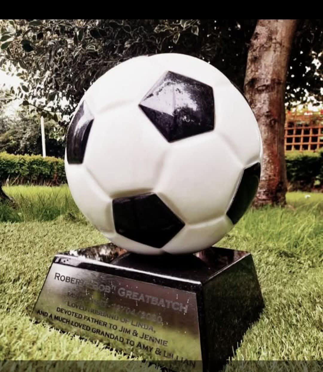 Personalised Memorial Grave Marker Grave Plaque Football GraveStone ...