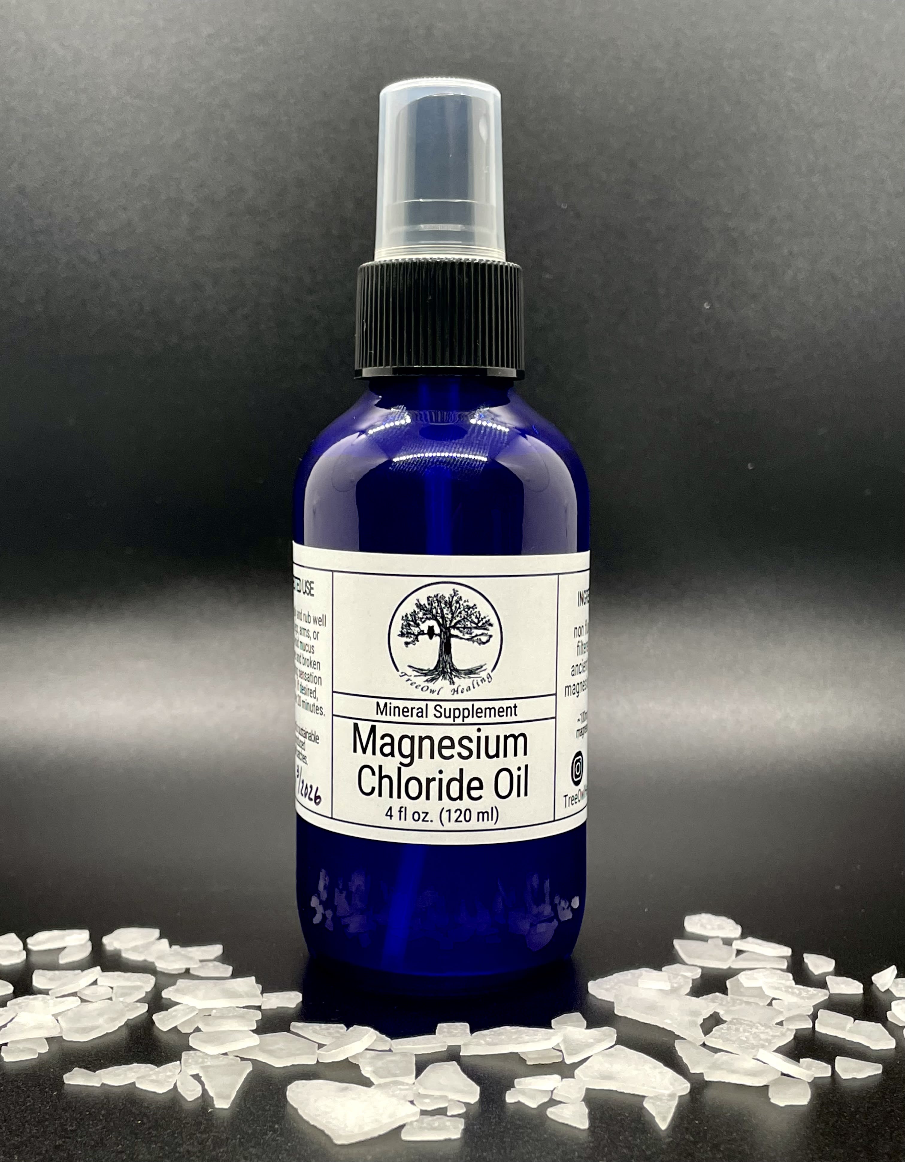 Magnesium Chloride Oil - Magnesium Oil Spray - TreeOwl Healing ...