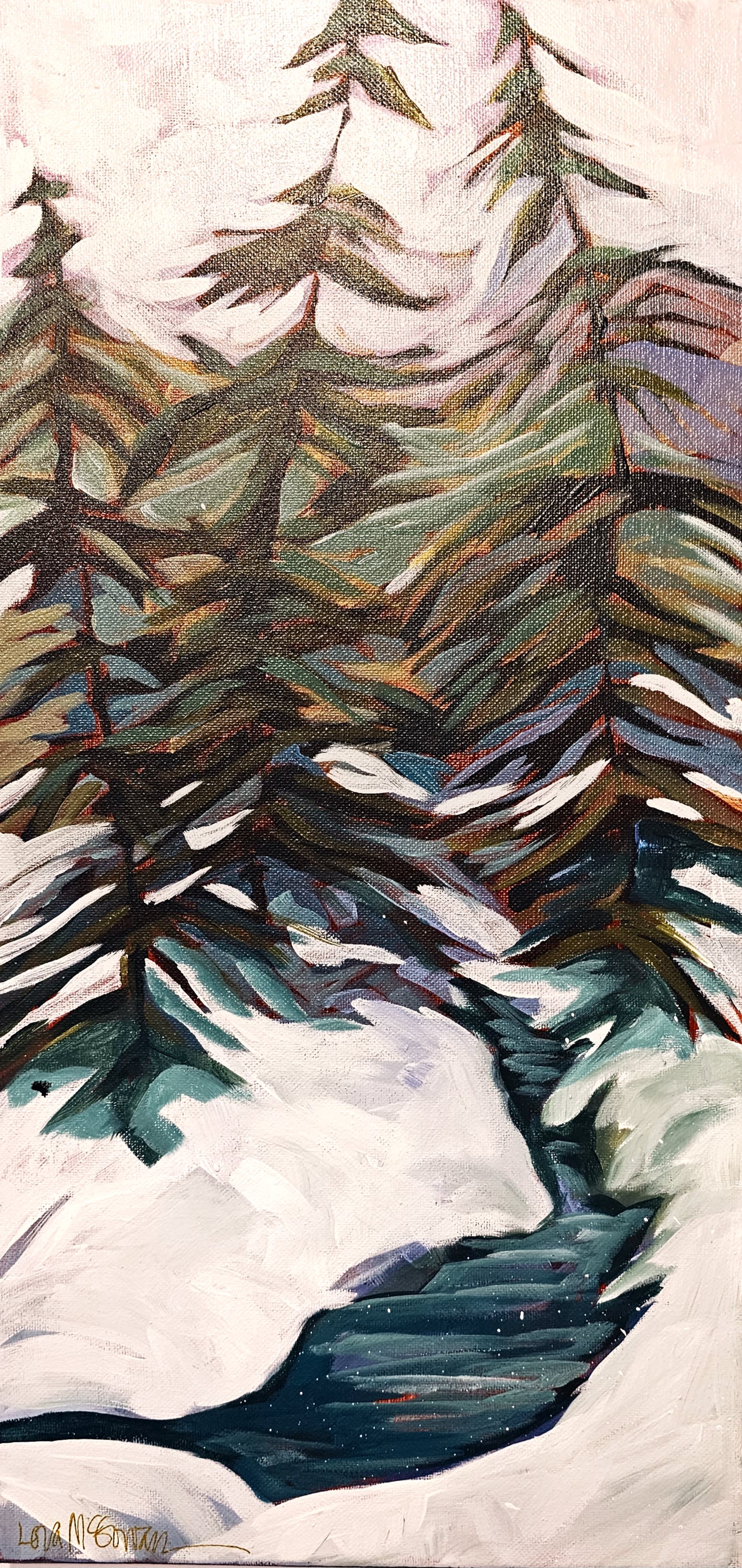 Winter Woods - Originals - Lora McGowan Art | Handmade Art & Portraits ...