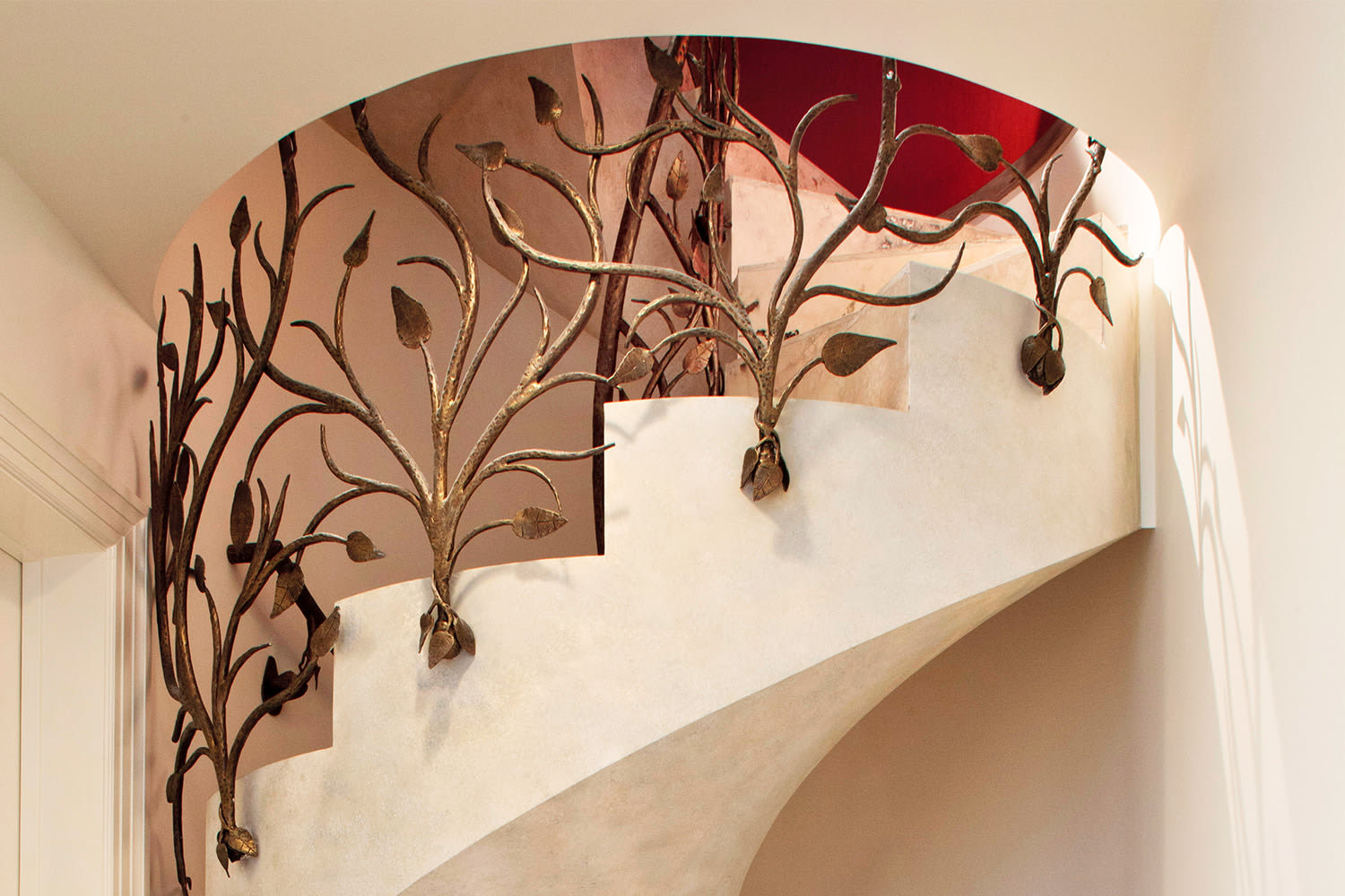 50LFT Handmade Wrought Iron Nature Railing - Kima Collection - Railings