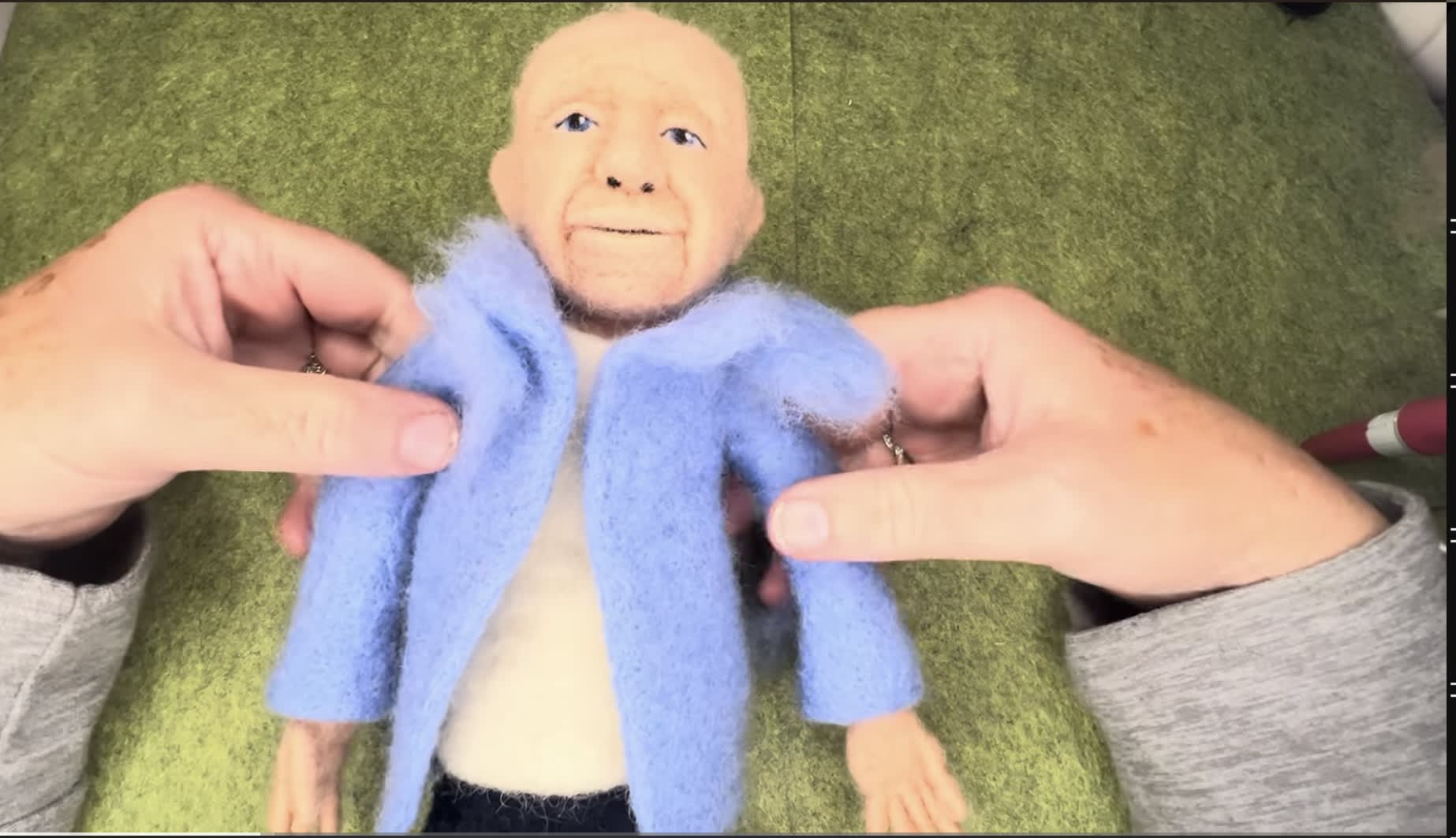 The most detailed needle felting CLOTHING video tutorial ever