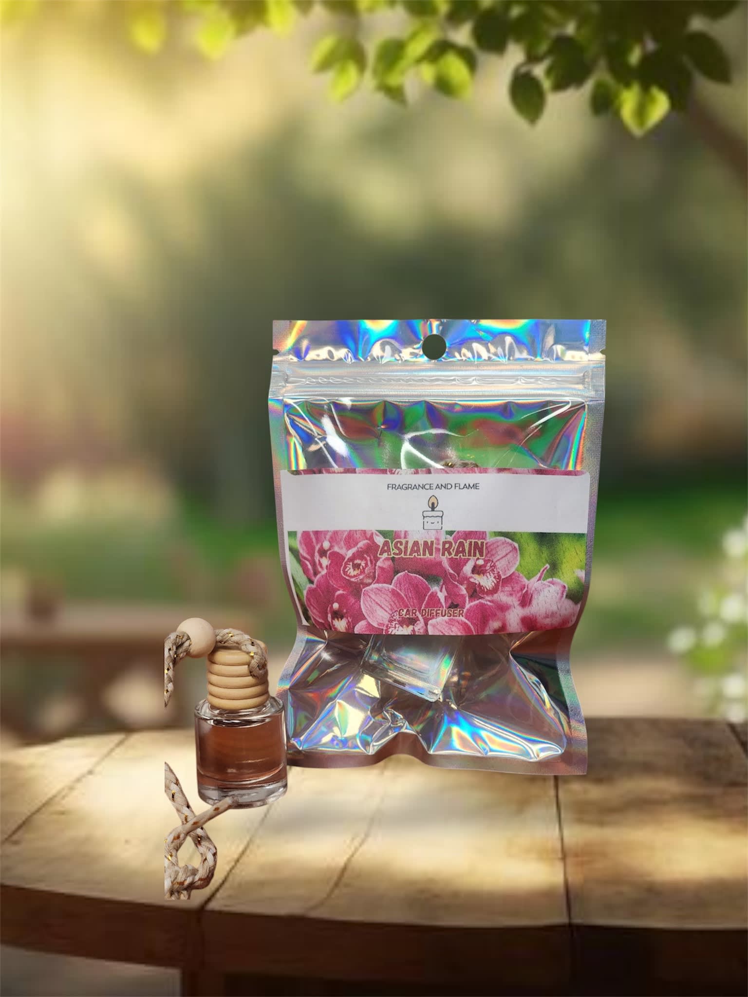 ASIAN RAIN - CAR DIFFUSERS - Fragrance and Flame LLC | Candle E ...