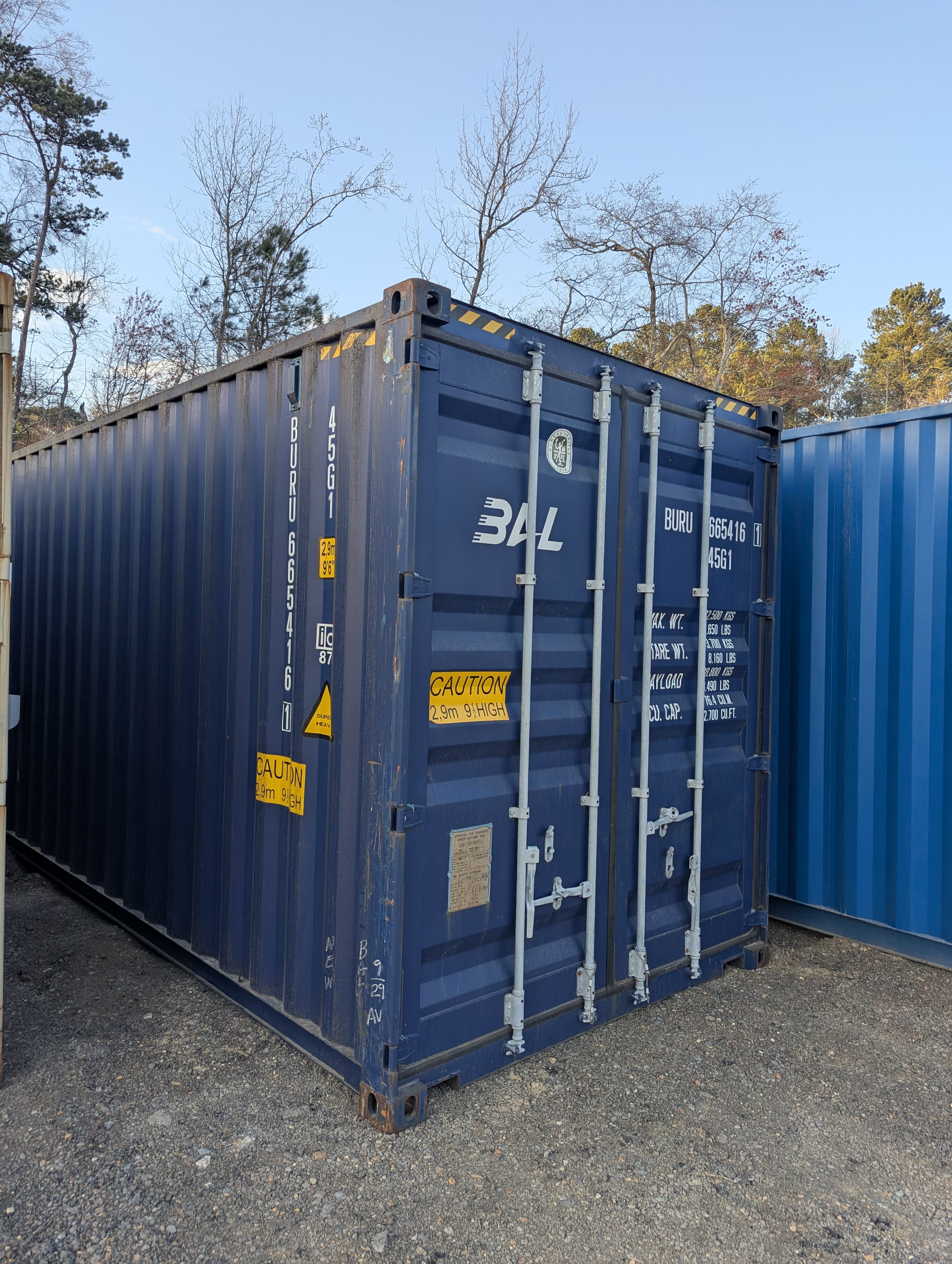 40FT, ONETRIP, HIGH CUBE, BLUE, 5416-1 - 40 FOOT CONTAINERS - Empire ...