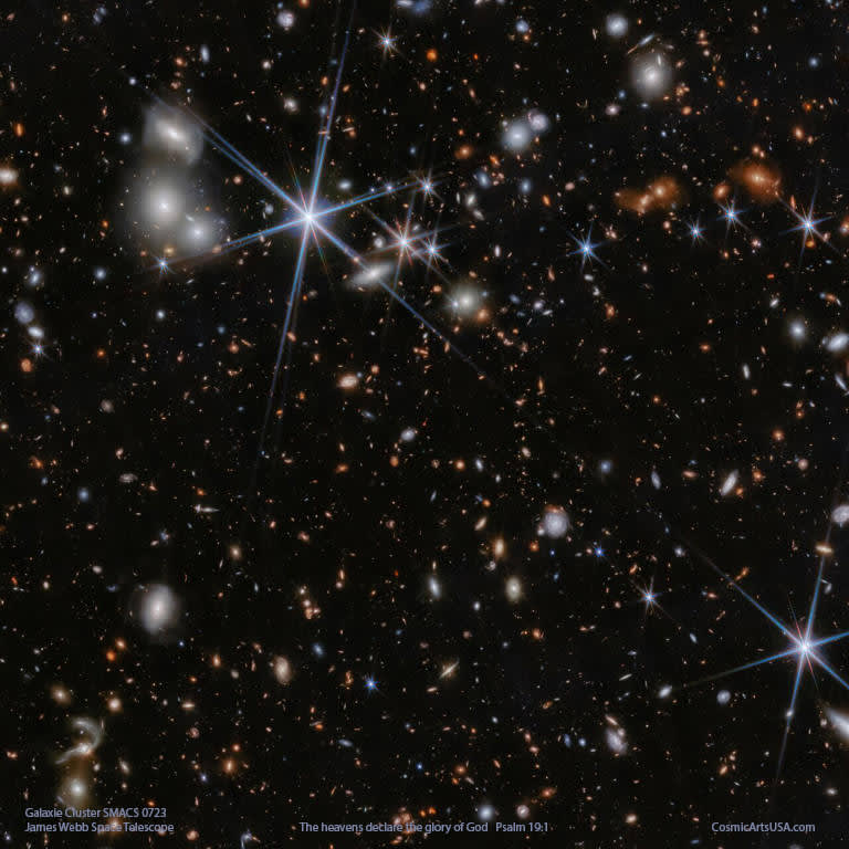 JWT Galaxy Cluster Wall Art - Cosmic Canvas Print Wall Art - Cosmic ...