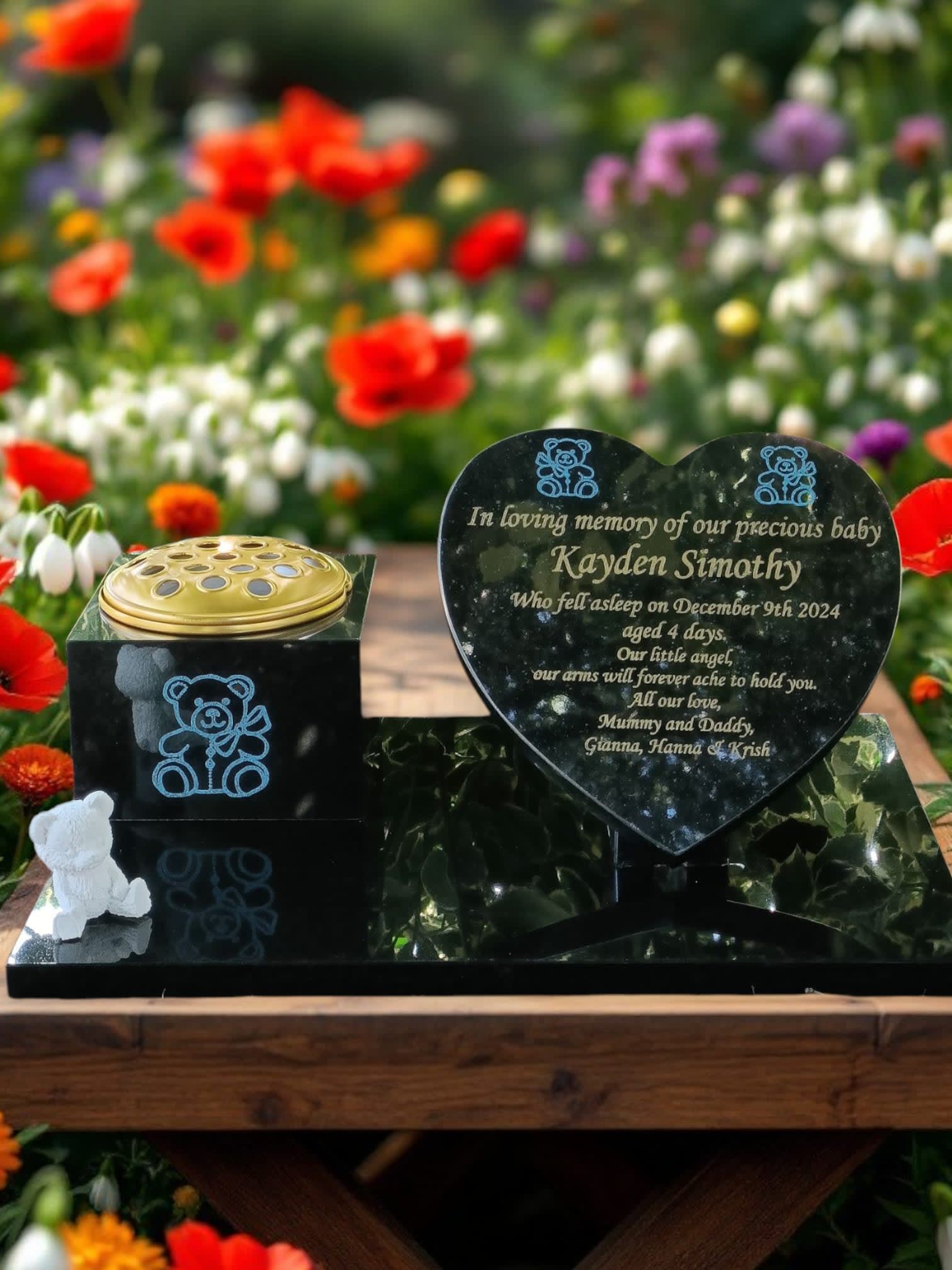 Baby/Child Grave Plaque Baby Memorial Grave stone Infant Cemetery Grave ...