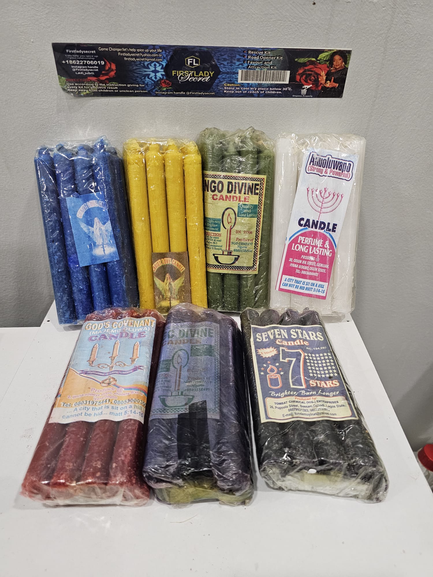 candle pack - Candles/ Incense - Firstlady Botanical Garden | Online ...